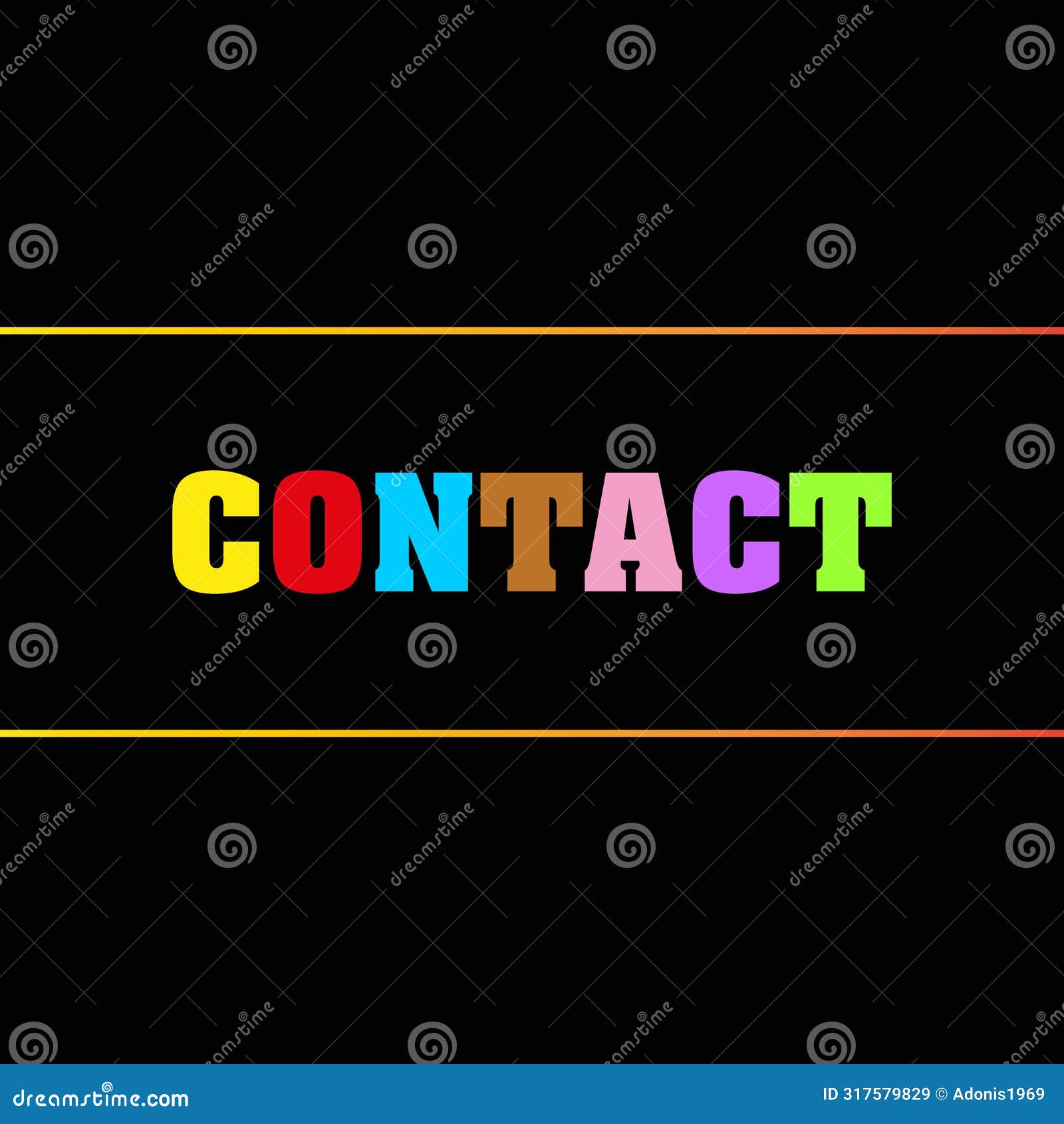 Contact Us Word Written With Calligraphy With Transparent Plastic Ball ...
