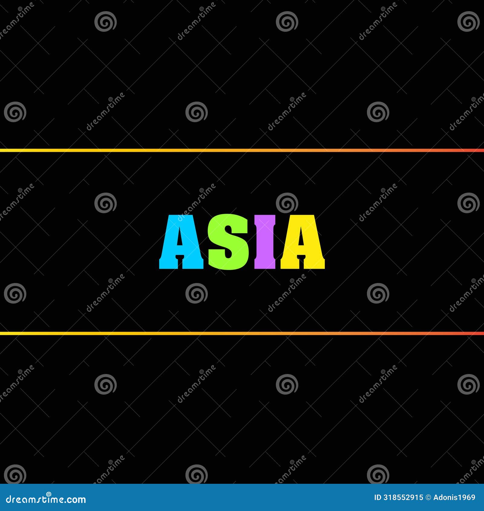 Asia word block on black stock image. Image of continent - 318552915