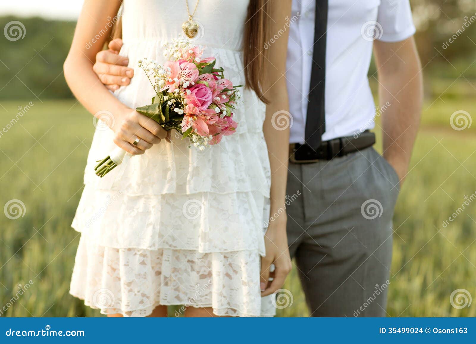 Enkel Echtpaar Stock Foto Image Of Ceremonie Gebied 35499024