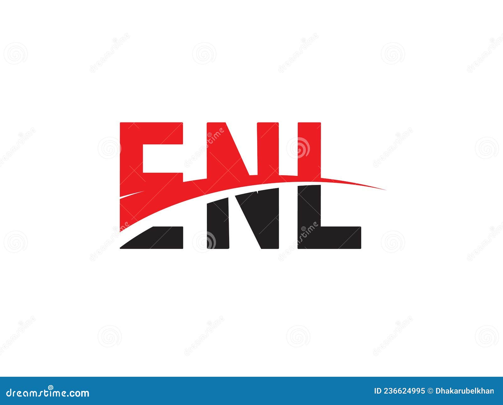 ENL Letter Initial Logo Design Vector Illustration Stock Vector ...