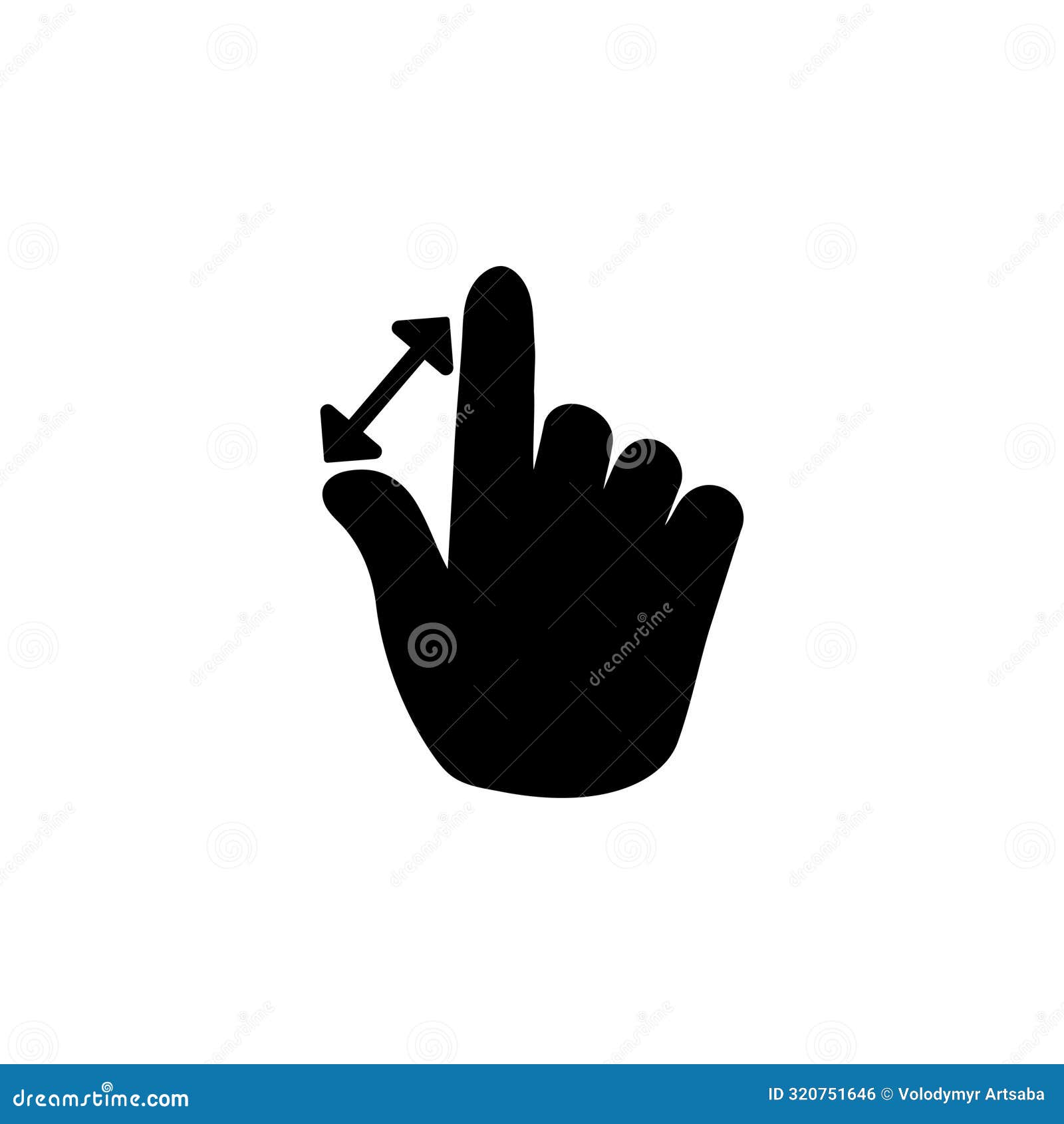 Enlarge Gesture Icon. Trendy Enlarge Gesture Logo Concept On White ...