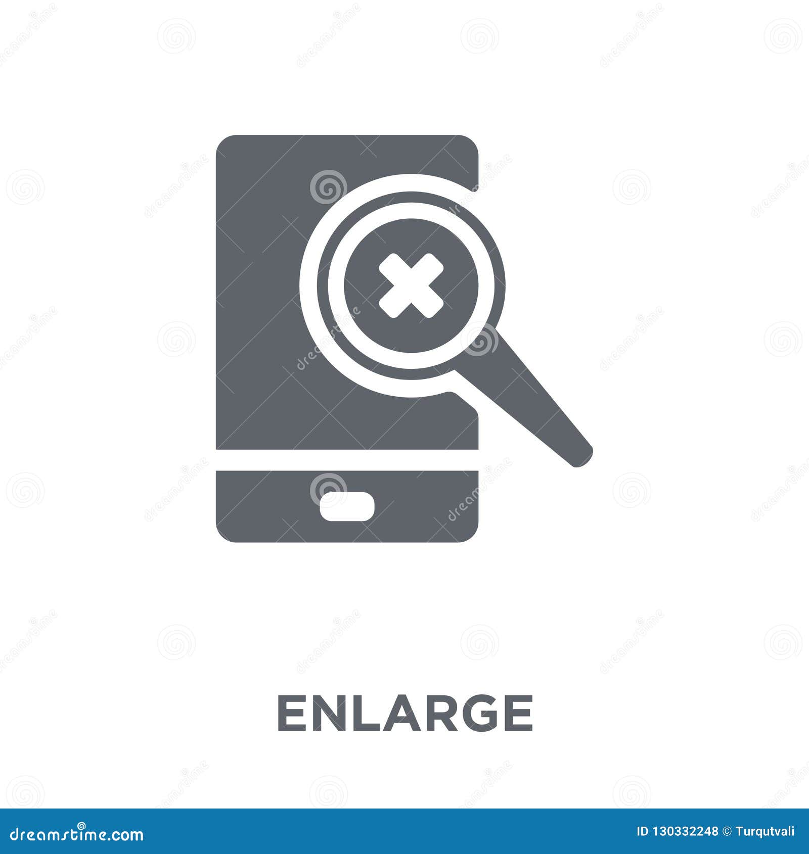 Enlarge Icon from Webnavigation Collection. Stock Vector - Illustration ...