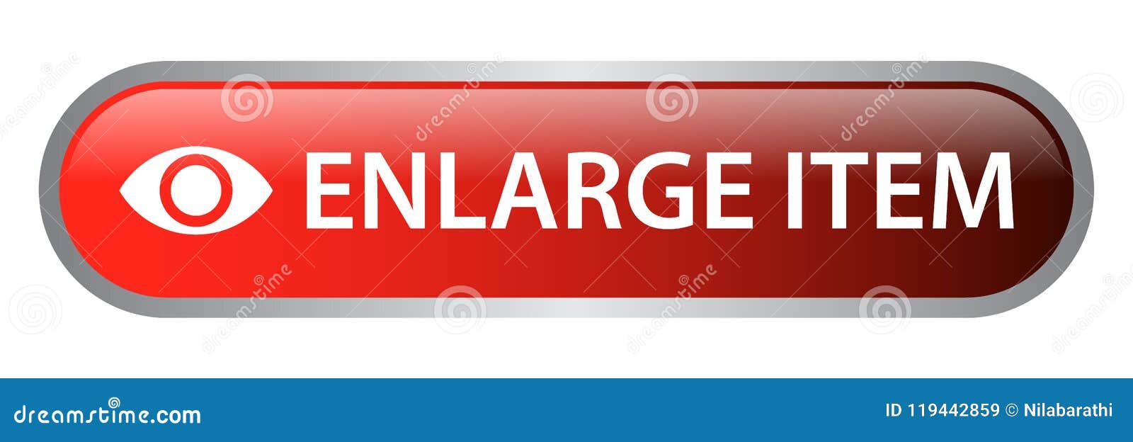 Enlarge item button stock illustration. Illustration of click - 119442859