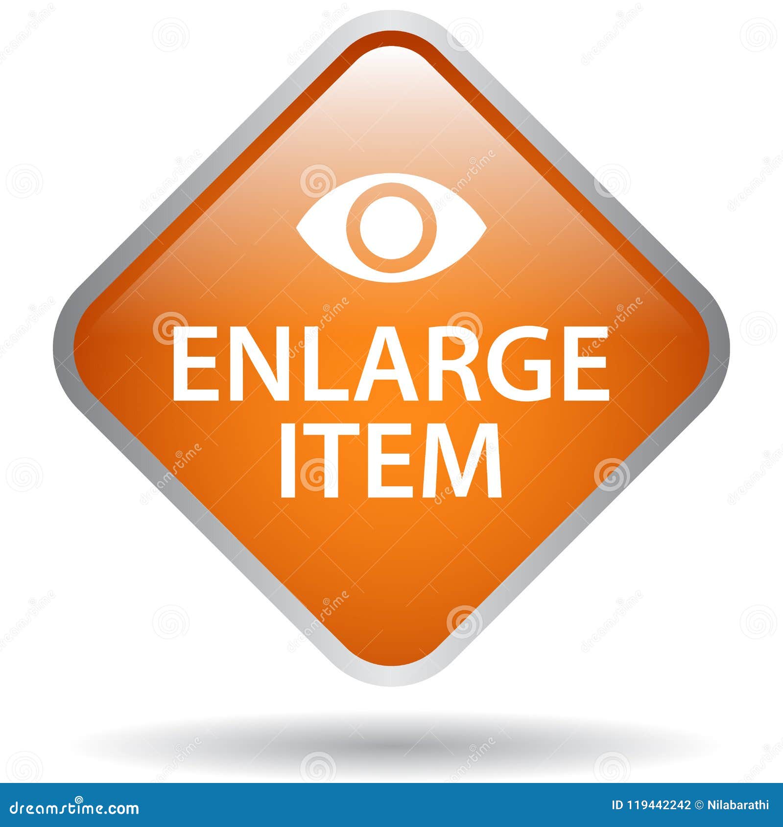 Enlarge item stock illustration. Illustration of isolated - 119442242