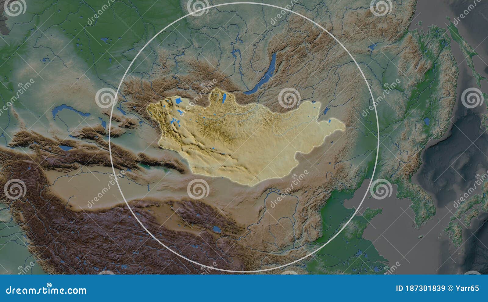 Mongolia - Physical. Circled Stock Illustration - Illustration of area ... Mongolia - Physical. Circled Stock Illustration - Illustration of area ...