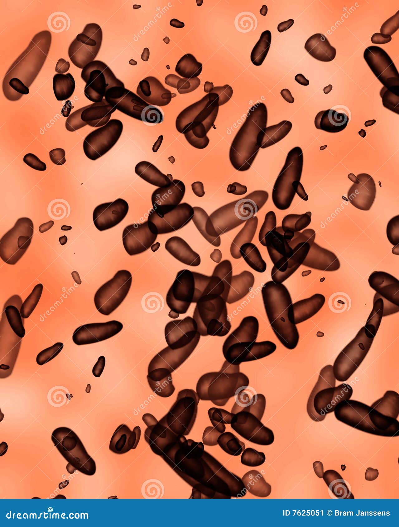 Enlarged Bacteria Illustration Stock Illustration - Illustration of ...