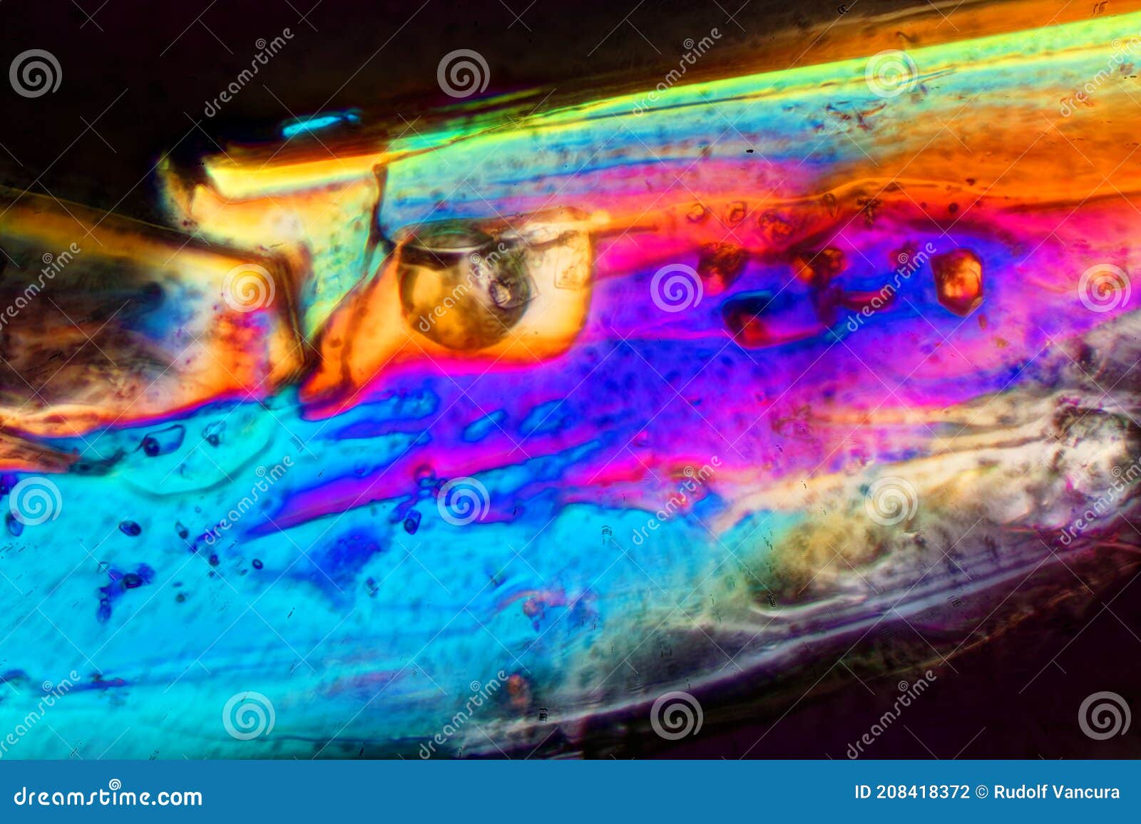 Enlarged Baking Powder Crystals Stock Photo - Image of polarisation ...