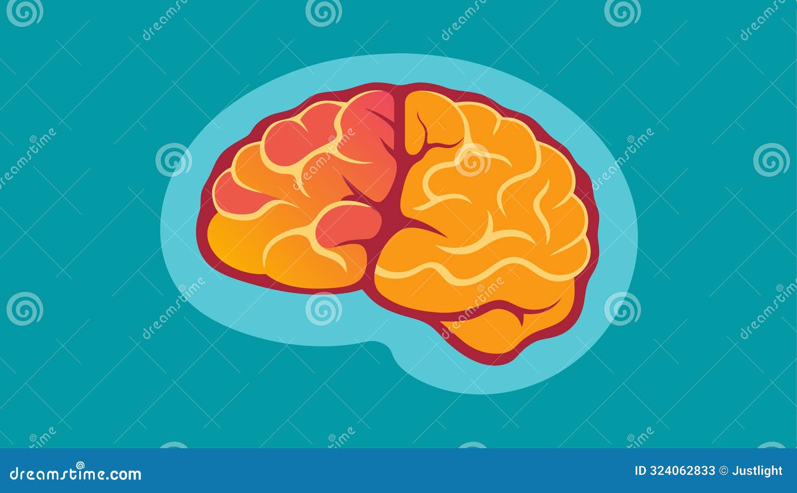 An Enlarged MRI Scan Highlighting Areas of Brain Tissue Damage and Scar ...