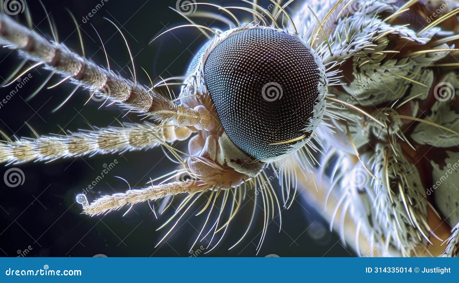 An Enlarged View of a Mosquitos Proboscis Showcasing the Microscopic ...