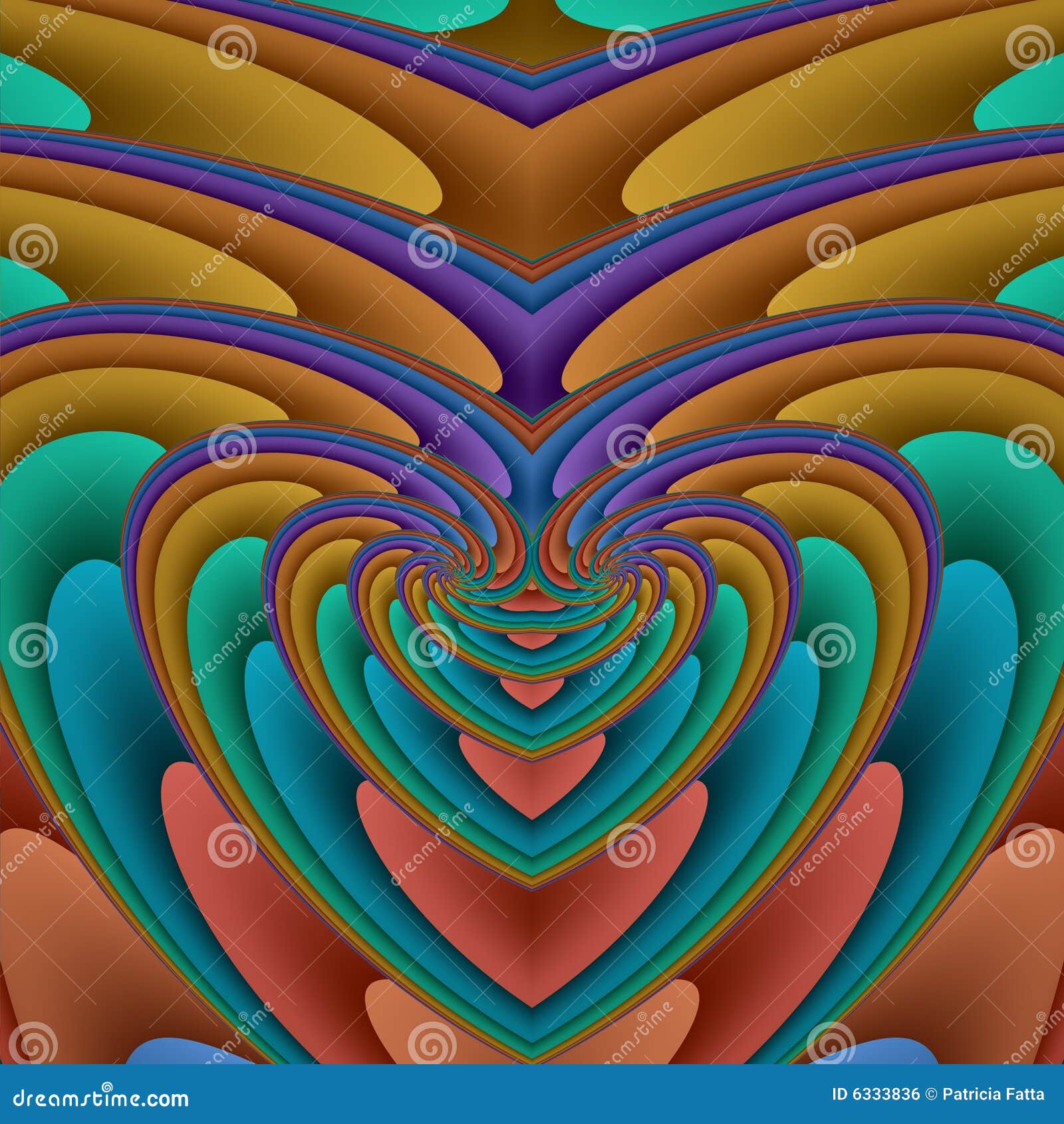 Enlarging spiral heart stock illustration. Illustration of spiral - 6333836