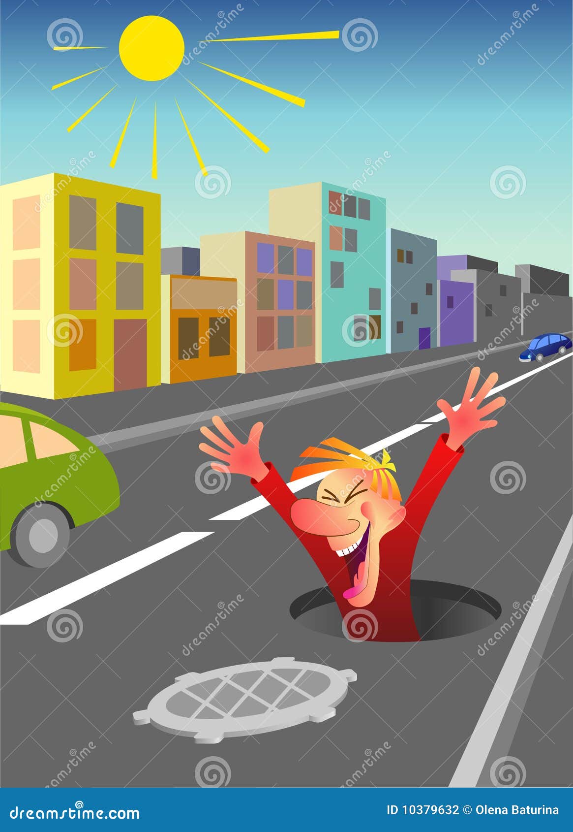 Enlighted Man stock vector. Illustration of achievement - 10379632