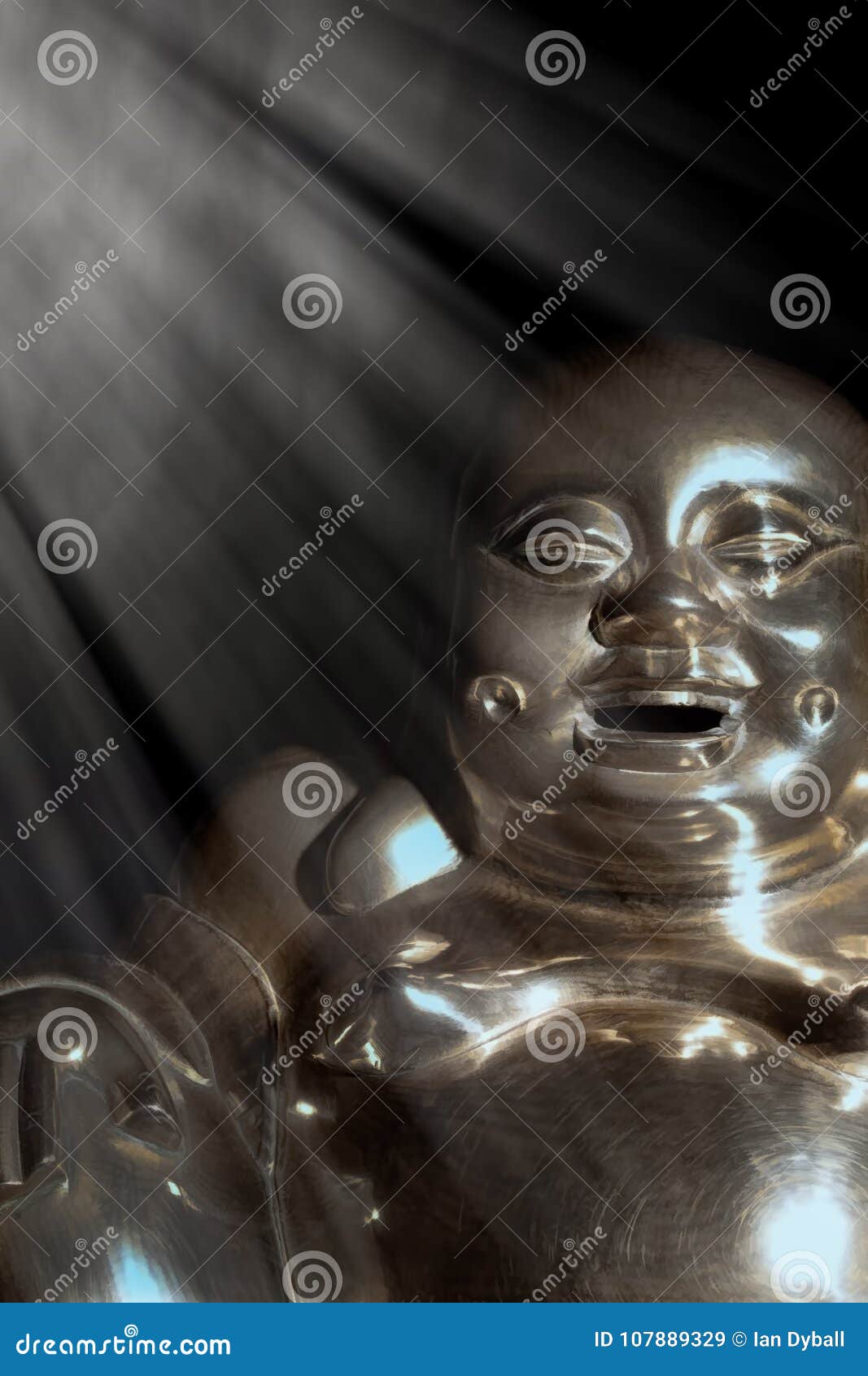 Traditional Enlightened Buddhist Monk Statue Royalty-Free Stock Image ...
