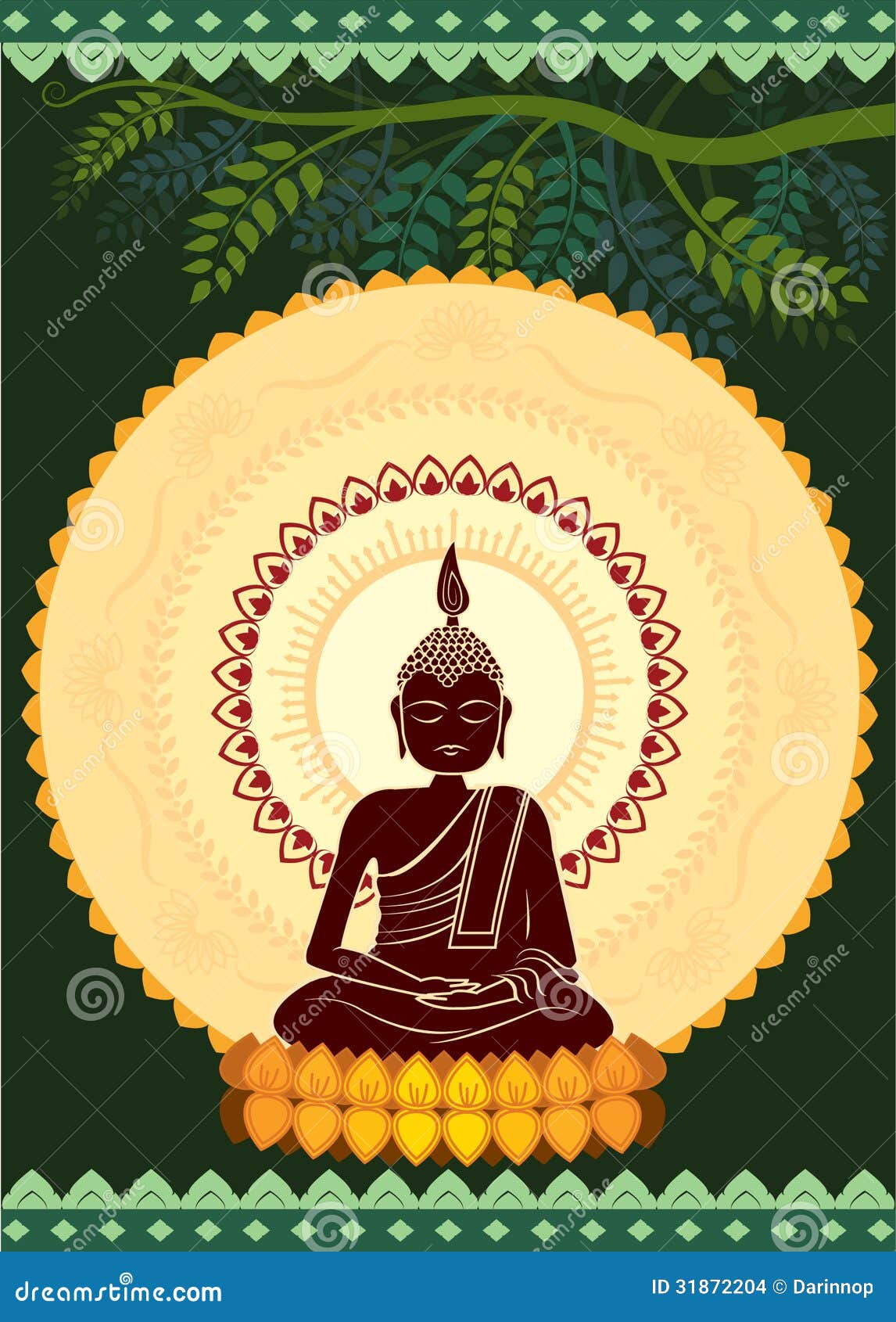 Enlightenment Buddha stock photo. Illustration of religion - 31872204