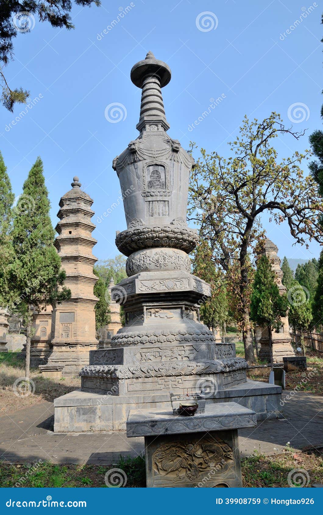 Enlightenment monk s tomb stock image. Image of hero - 39908759
