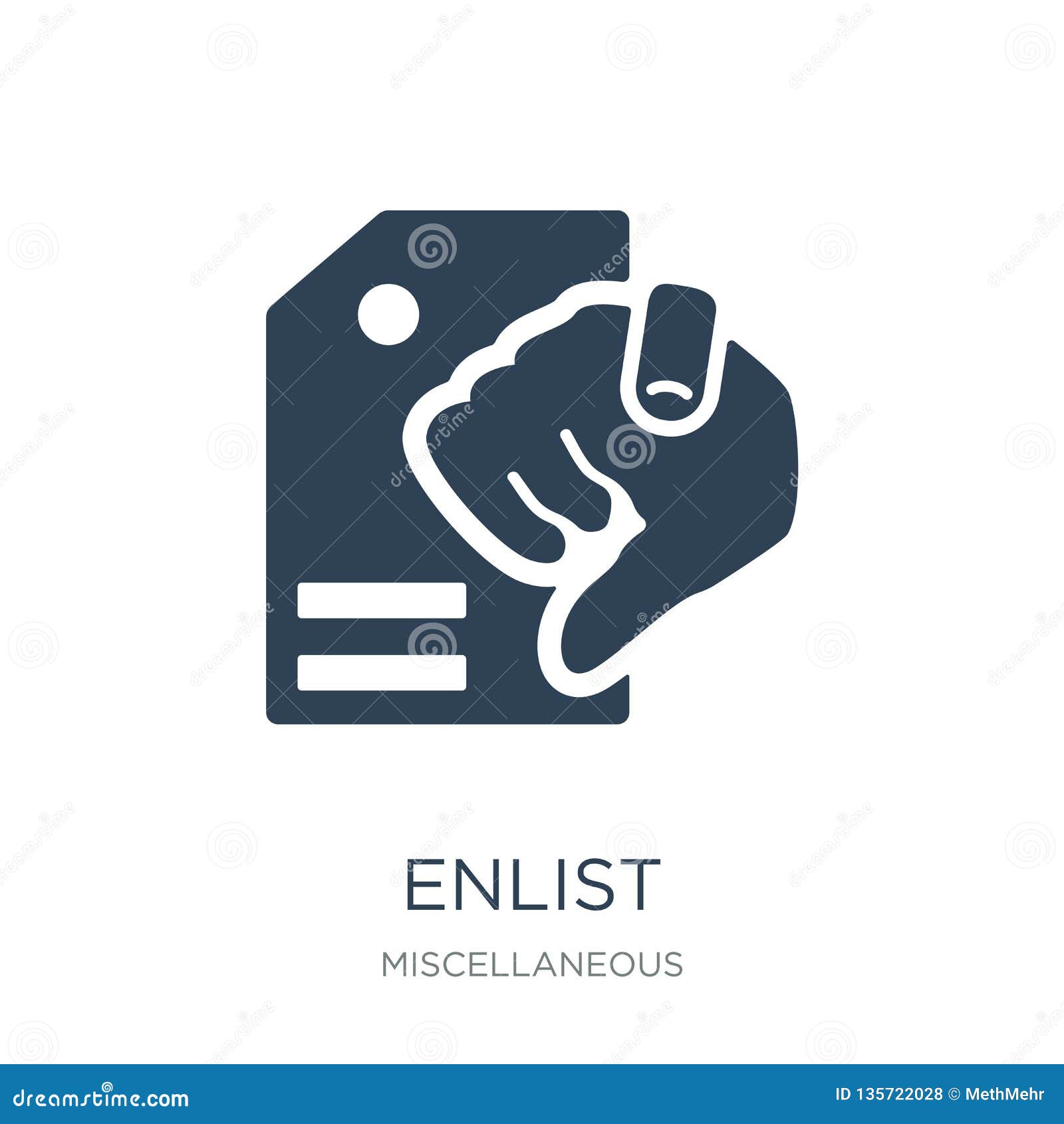 Enlist Icon Vector Sign And Symbol Isolated On White Background, Enlist ... Enlist Icon Vector Sign And Symbol Isolated On White Background, Enlist ...