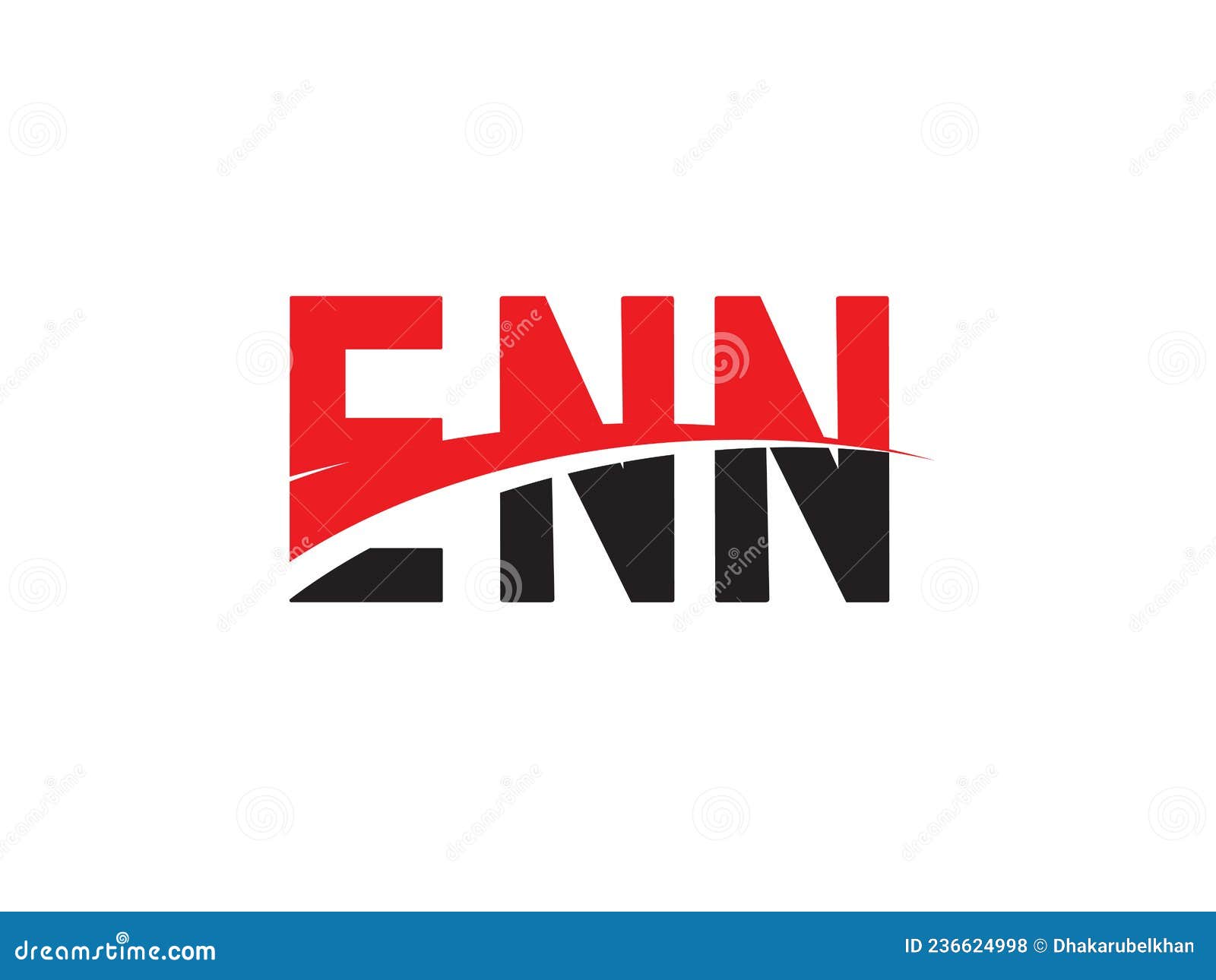 ENN Letter Initial Logo Design Vector Illustration Stock Vector ...