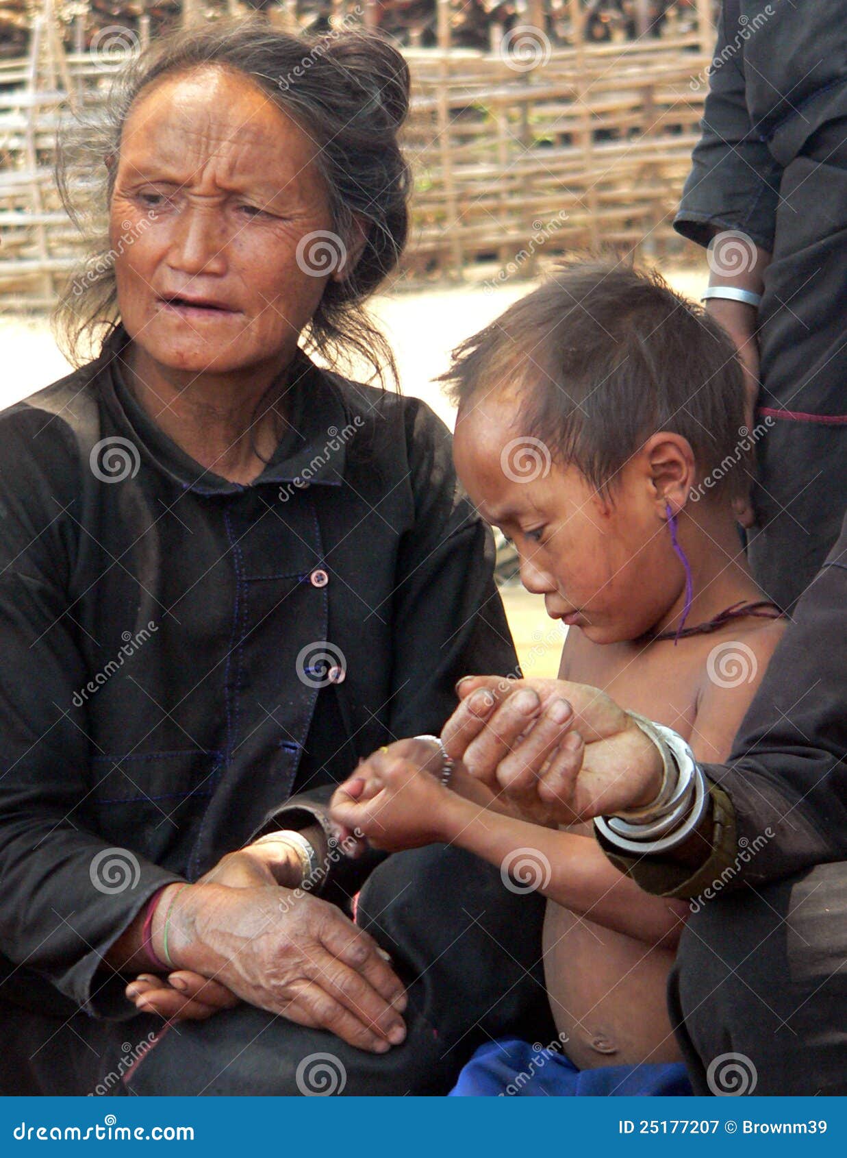Enn Tribe Villager & Child. Myanmar Editorial Photography - Image of ...