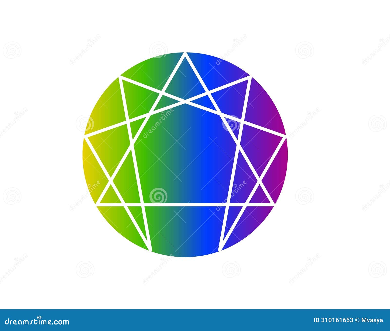 Enneagram Sign. Personality. Vector Design Template | CartoonDealer.com ...