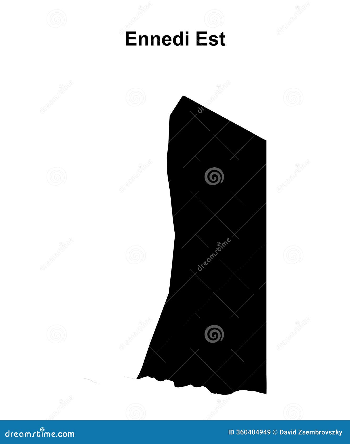 Ennedi Est outline map stock illustration. Illustration of detailed ...