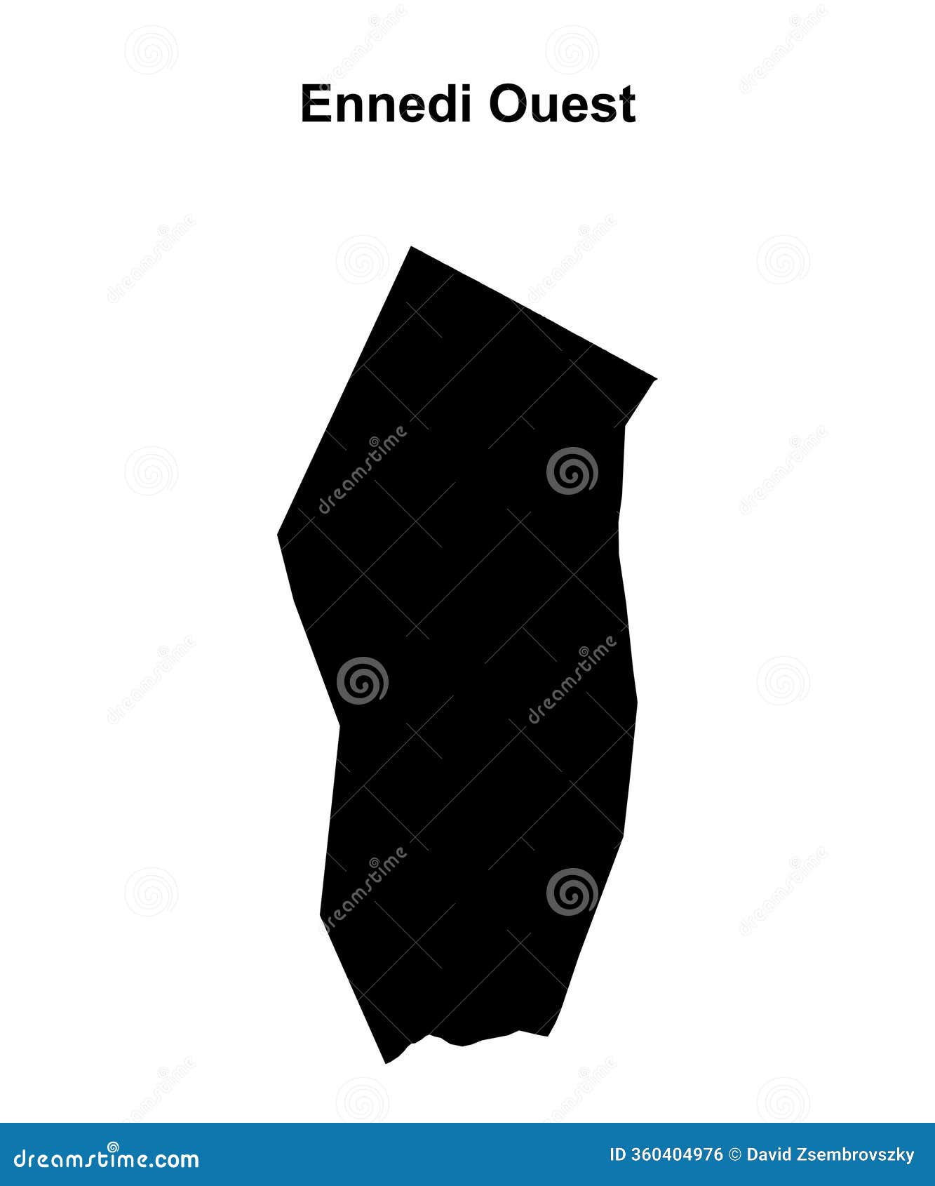 Ennedi Ouest Outline Map Vector Illustration | CartoonDealer.com #360404976