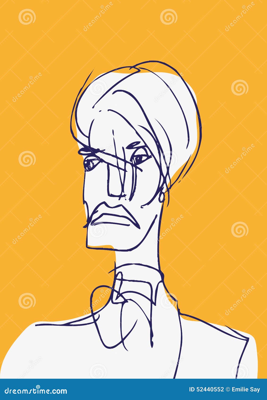 Ennui stock illustrationer. Illustration av deprimerande - 52440552