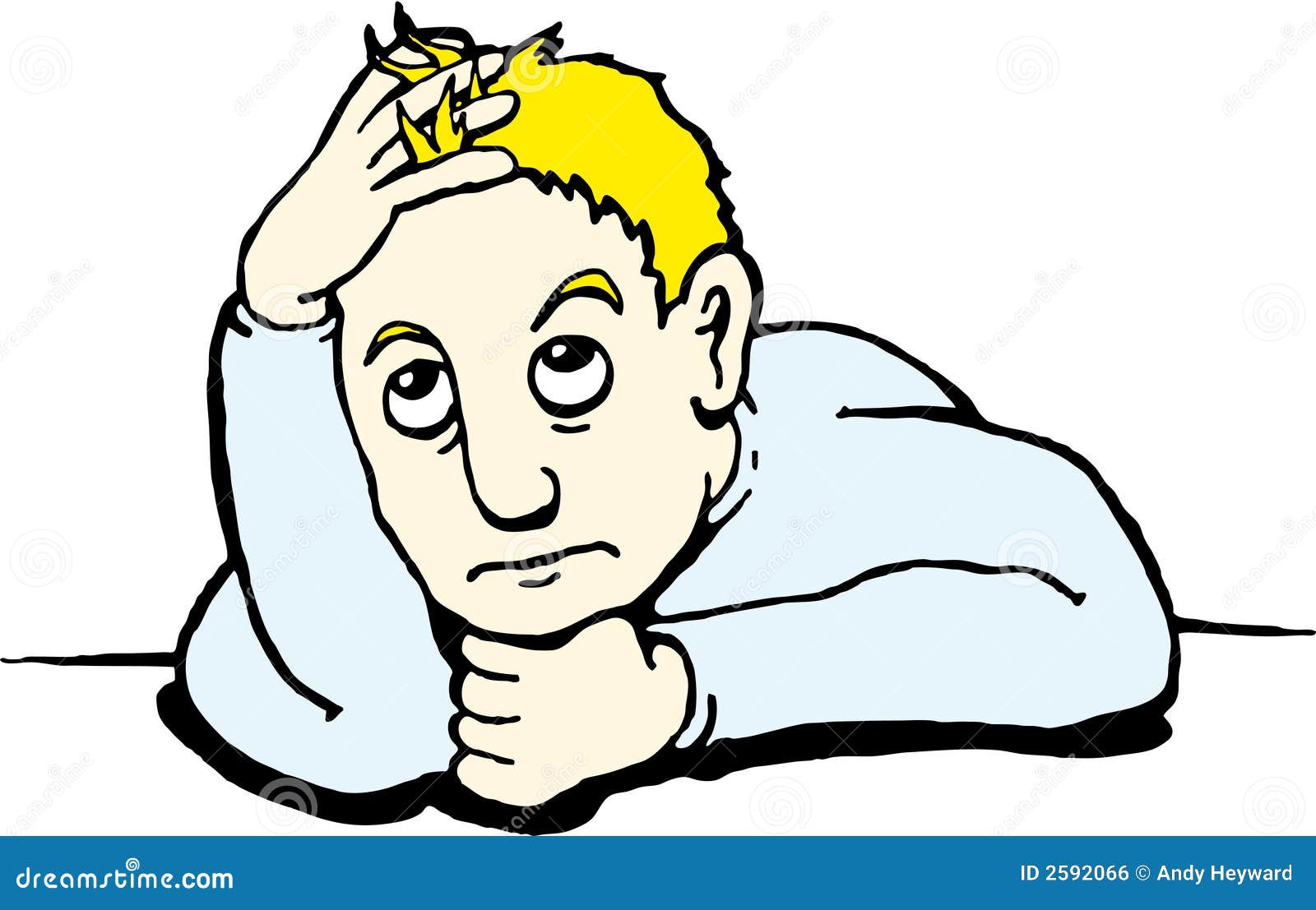 Ennuyé illustration de vecteur. Illustration du dessin - 2592066