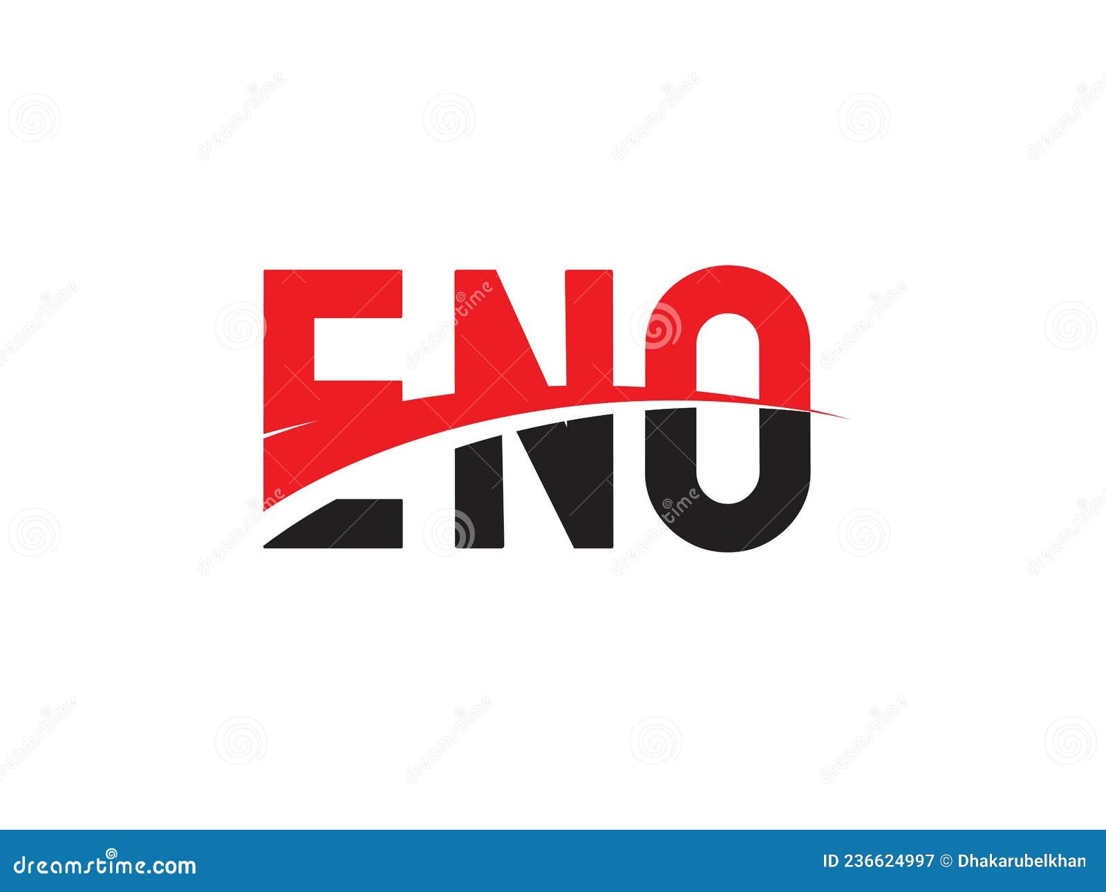 ENO Letter Initial Logo Design Vector Illustration Stock Vector ...