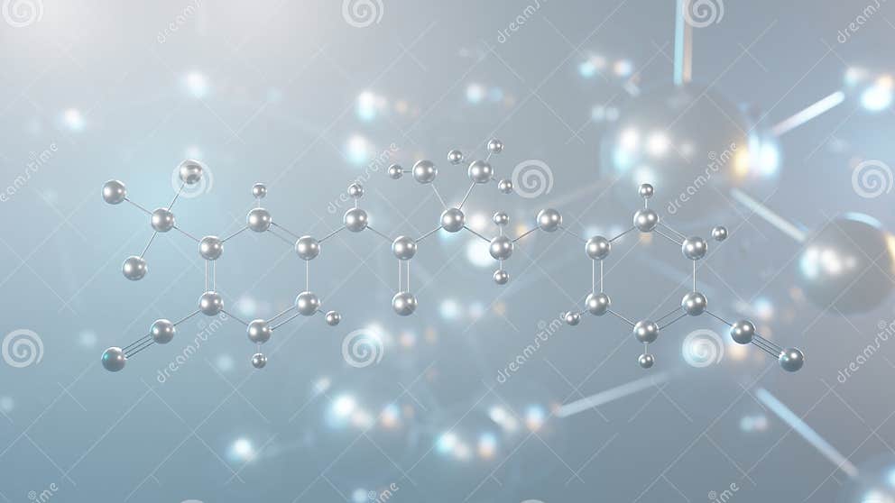 Enobosarm Molecular Structure, 3d Model Molecule, Ostarine, Structural ...