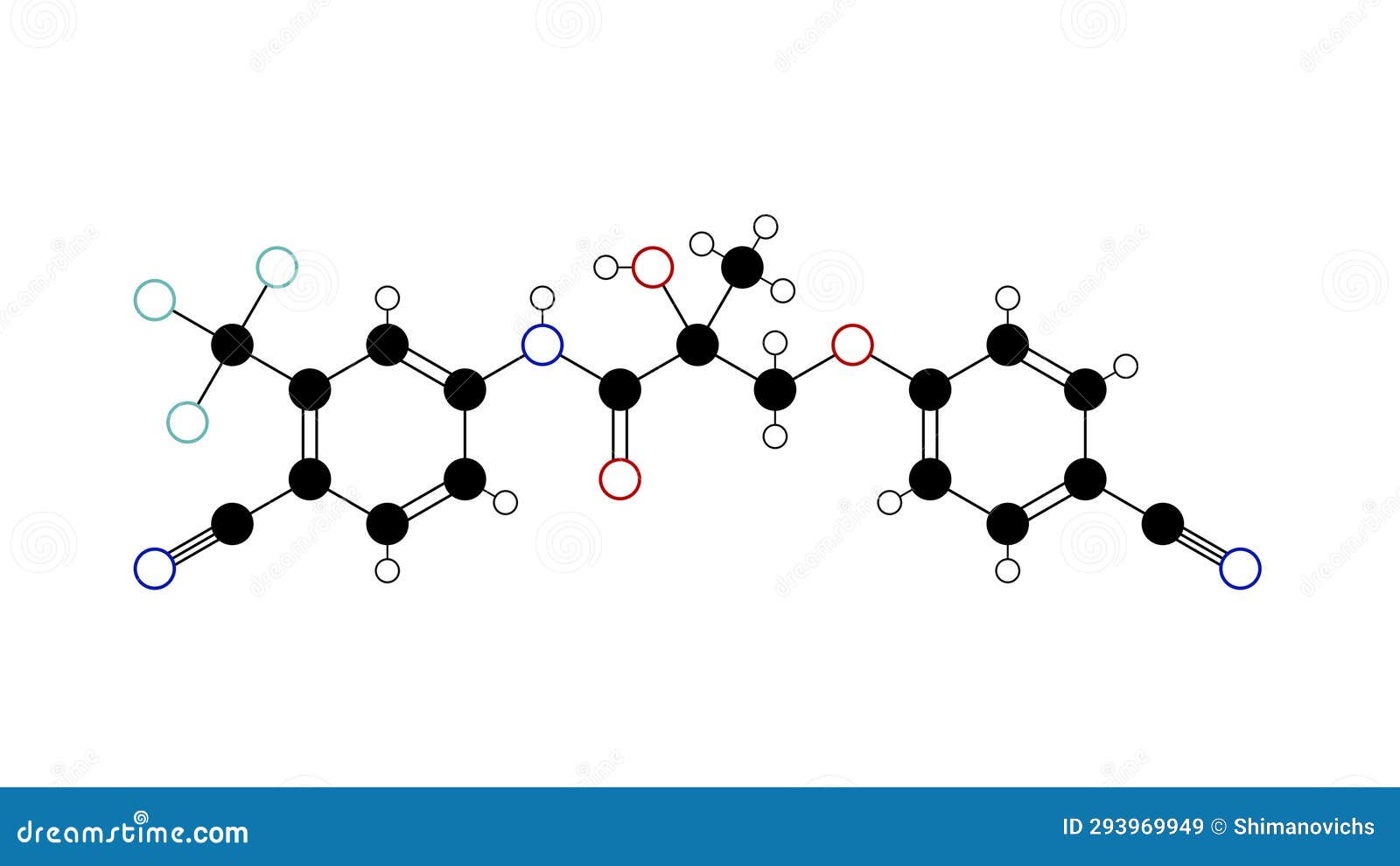 Enobosarm, Ostarine Molecule. It Is Non-steroidal Agent With Anabolic ...