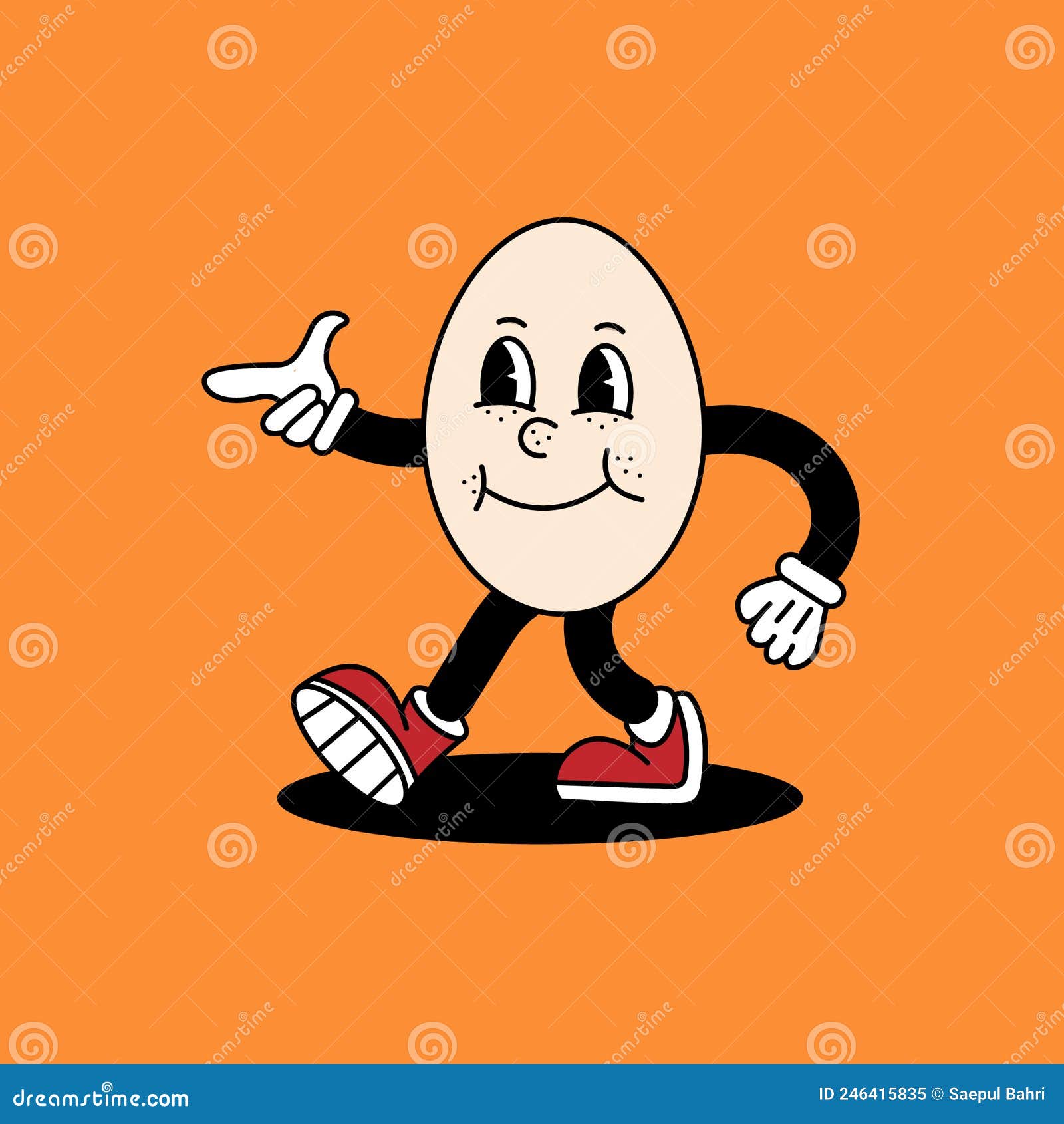 Cute Funny Eggs Mascot in Actions, Eggs Cartoon Stock Vector ...