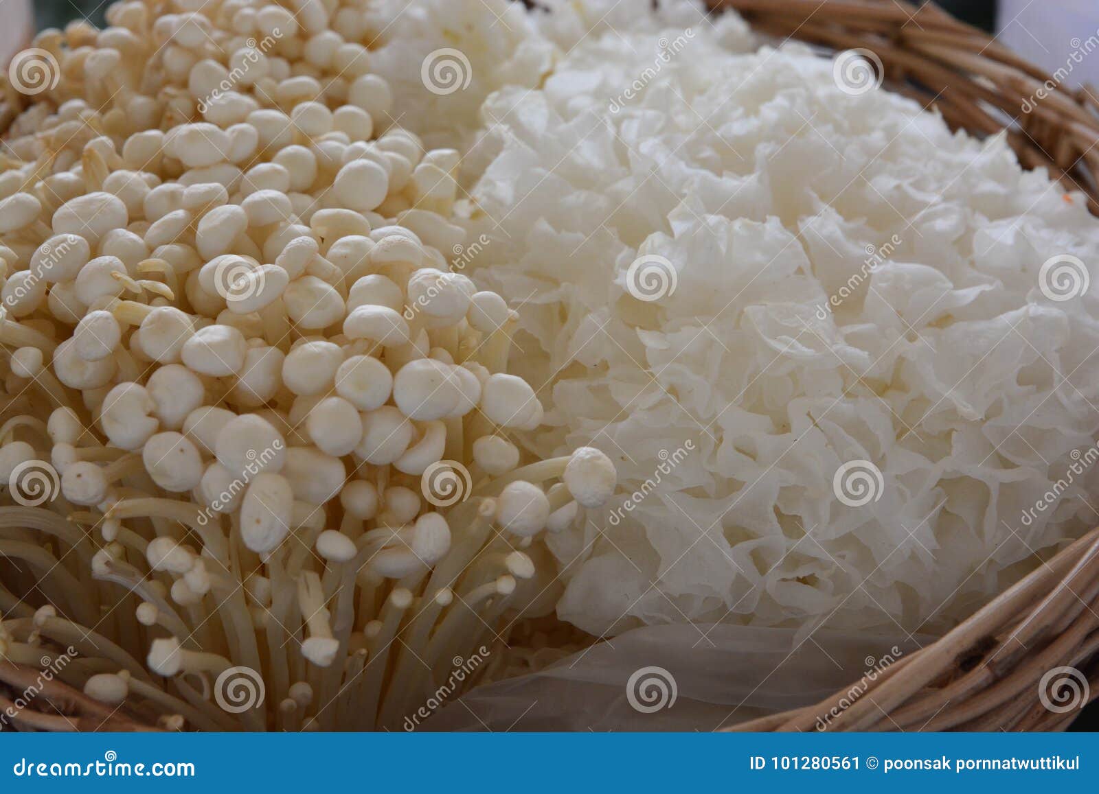 Enoki ou champignon d'or image stock. Image du organique - 101280561