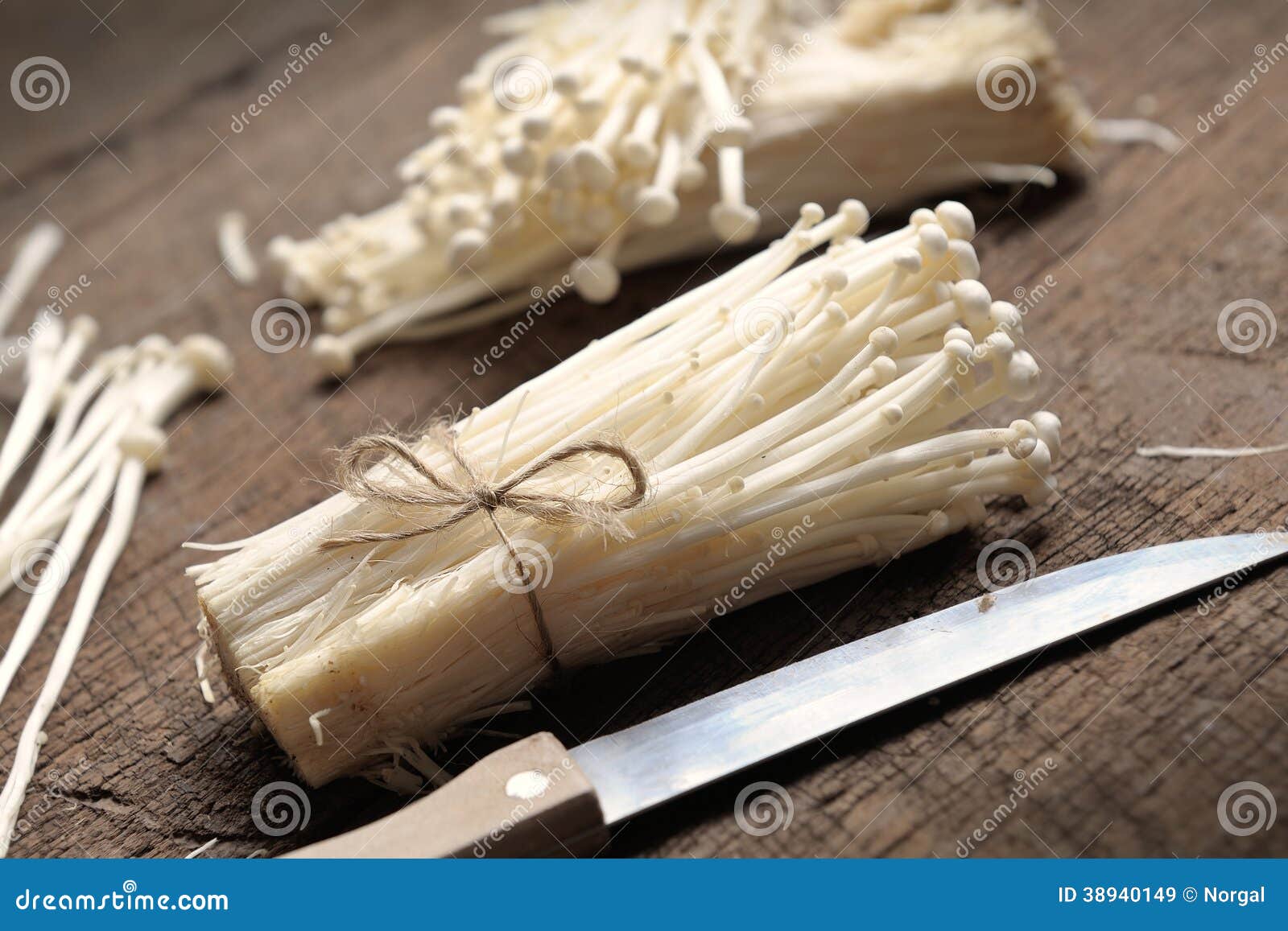 Enokitake stock image. Image of nature, isolated, gourmet - 38940149