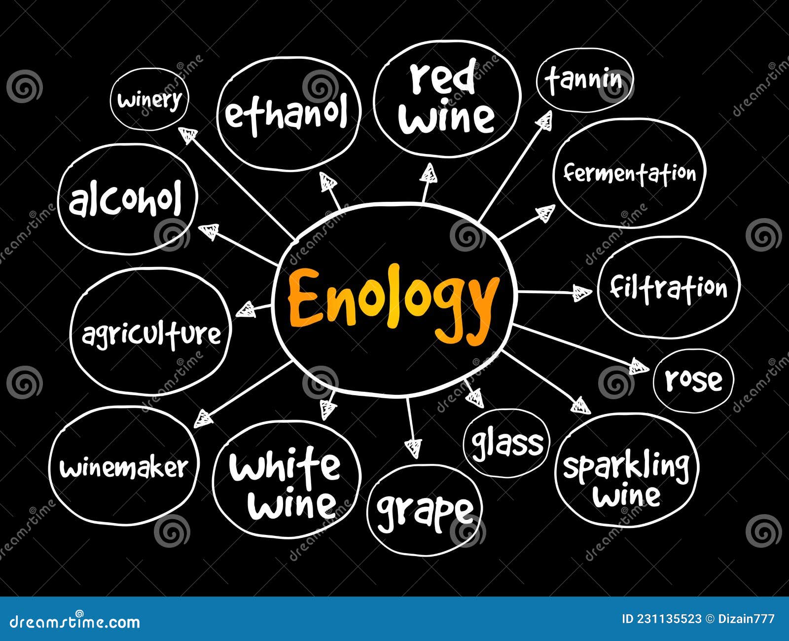 Fermentation Mind Map, Concept For Presentations And Reports Stock ...
