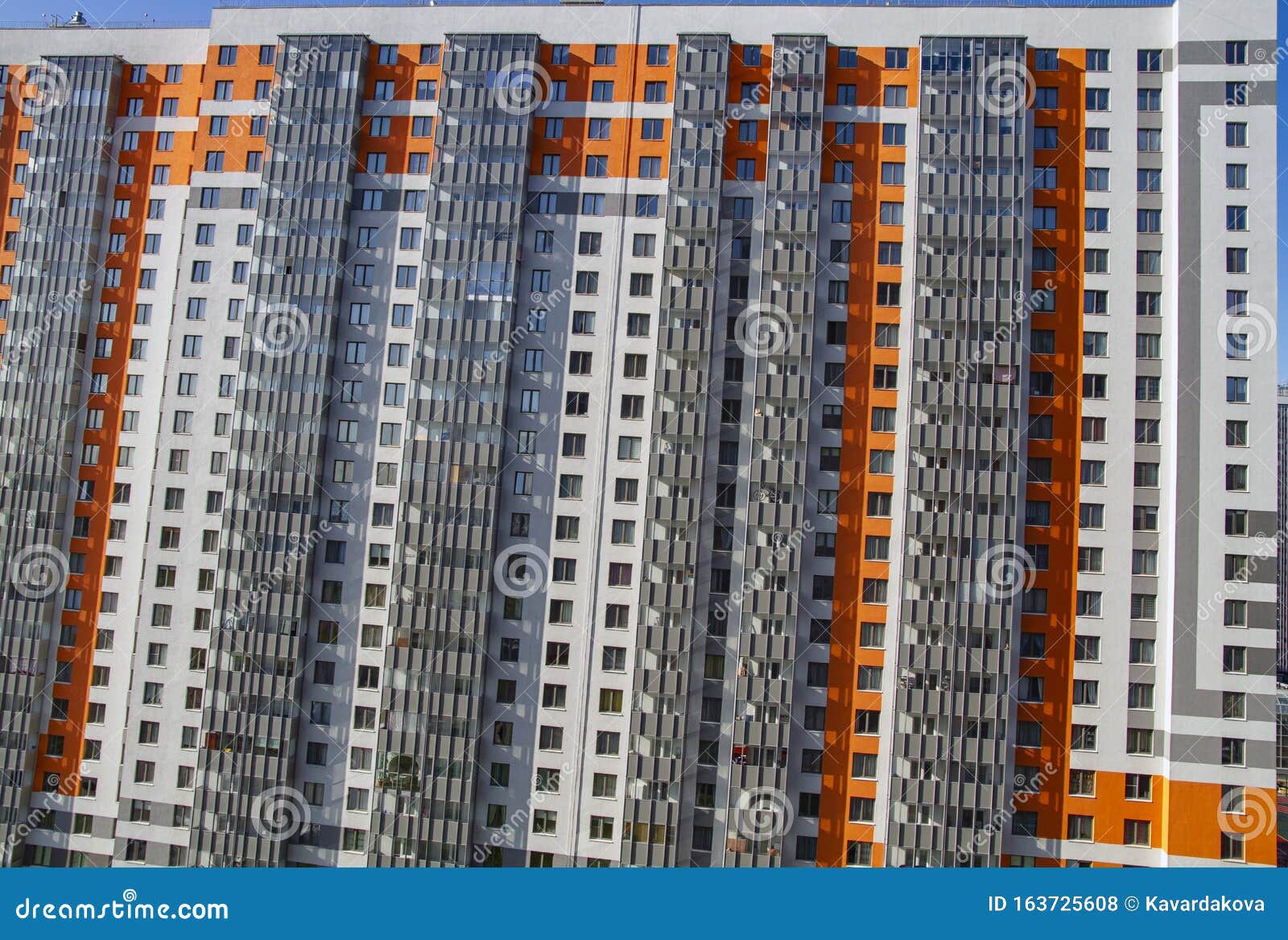 Enormous House with Small Flats Stock Photo - Image of overpopulation ...