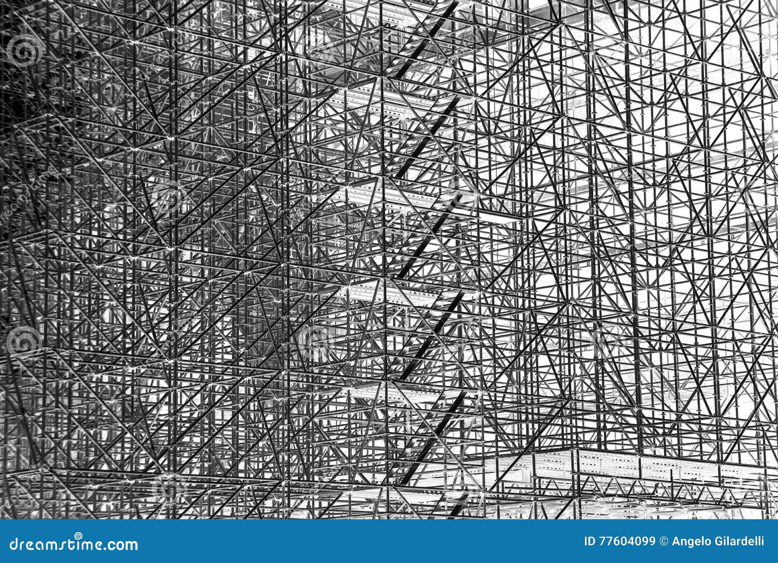 Enormous Scaffolding, Texture Structure Stock Image - Image of iron ...