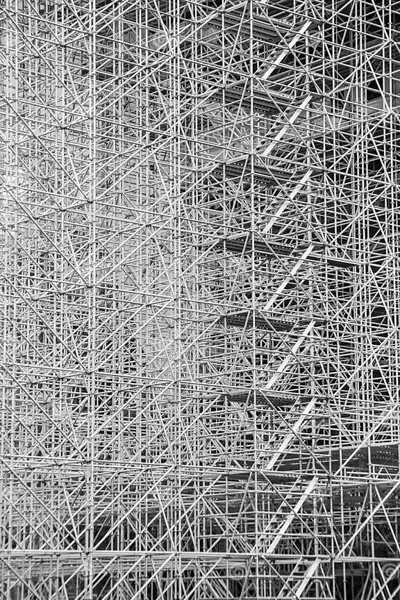 Enormous Scaffolding, Texture Structure Stock Photo - Image of building ...
