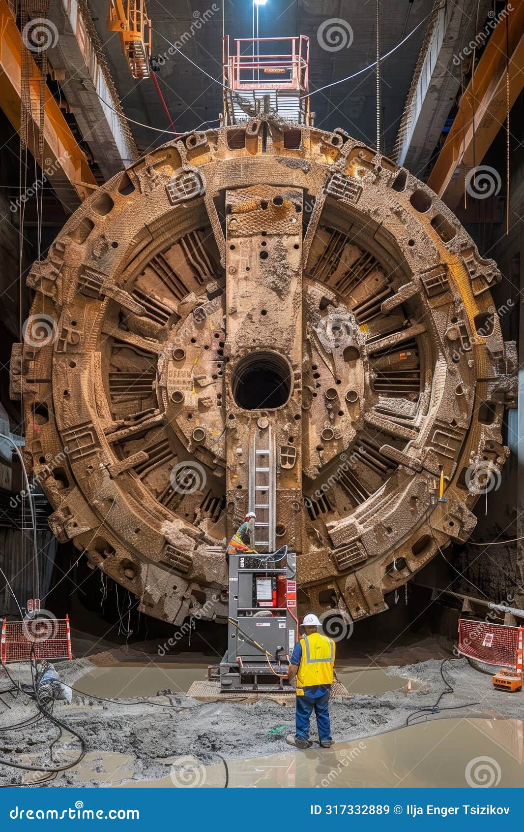 Excavation Tunnel Boring Machine Royalty-Free Illustration ...