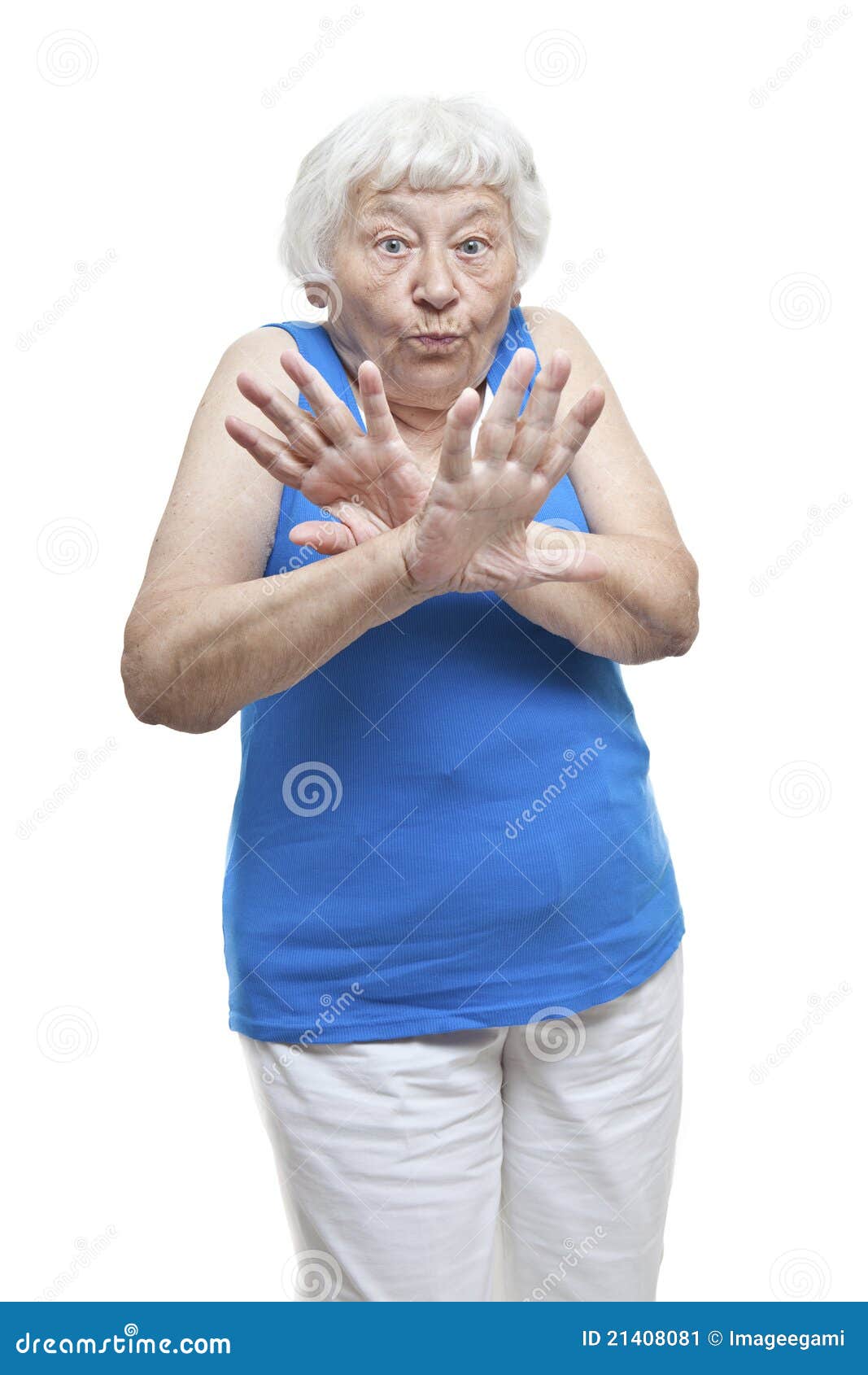 Enough Already Senior Woman Stock Image - Image of mature, irritated ...