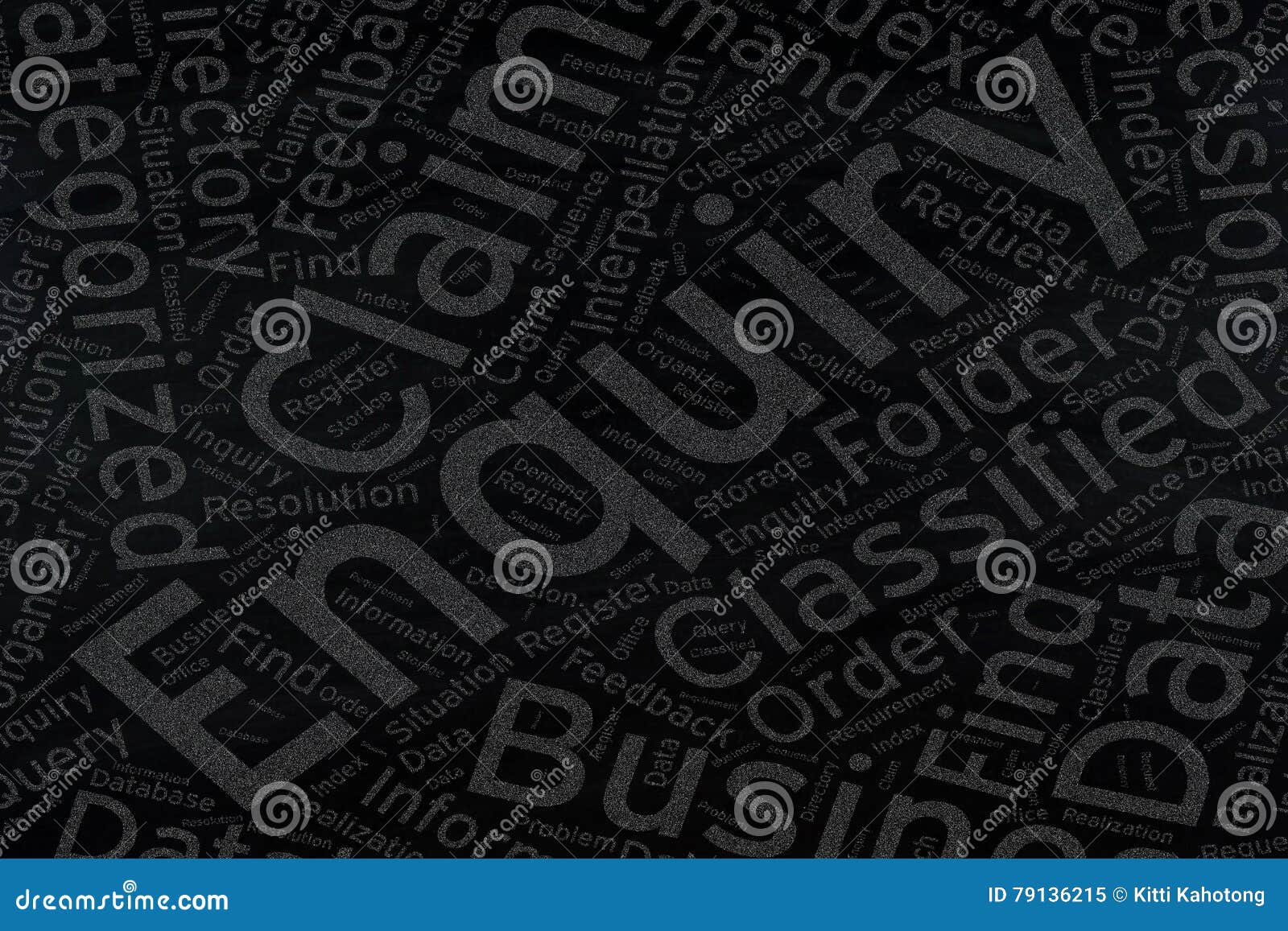 Enquiry ,Word Cloud Art on Blackboard Stock Image - Image of graphic ...