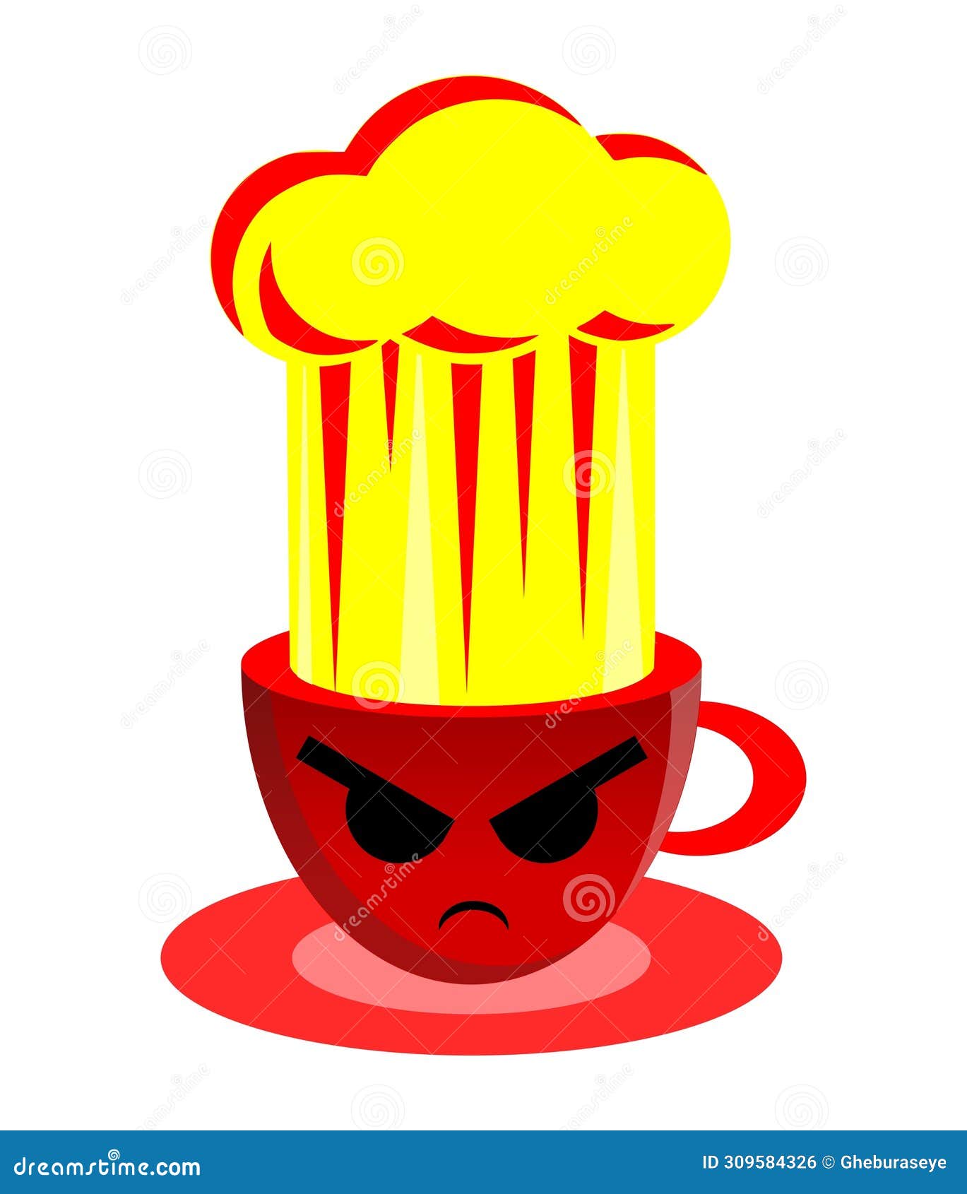 Enraged Little Boy Shouting At Domestic Animal Cartoon Vector ...