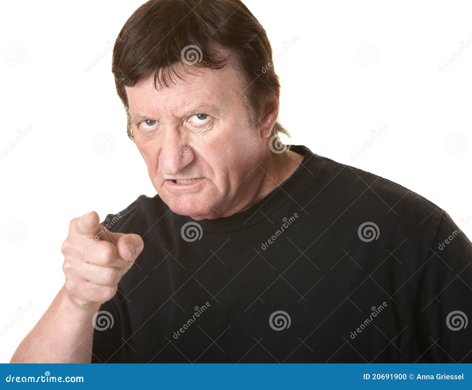 Enraged Mature Man stock photo. Image of aged, aggression - 20691900
