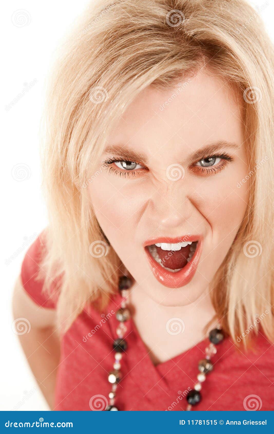Enraged young woman stock image. Image of cute, girl - 11781515