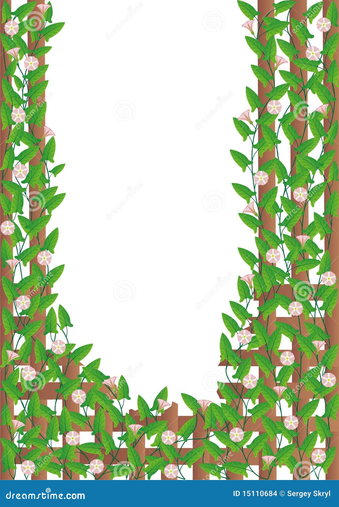 Enredadera ilustración del vector. Ilustración de verde - 15110684