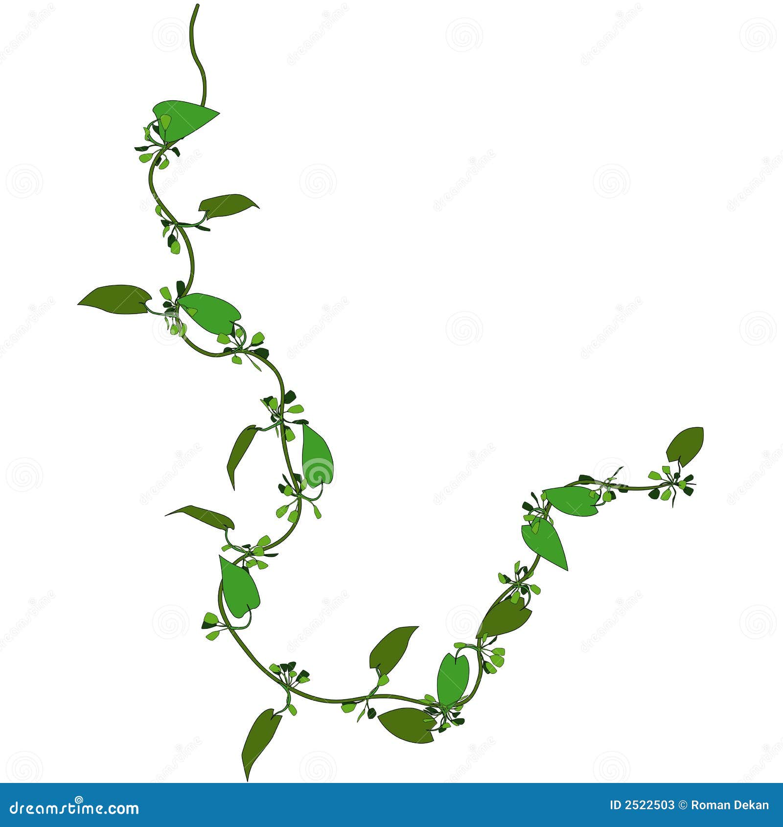 Enredadera 3 ilustración del vector. Ilustración de flora - 2522503