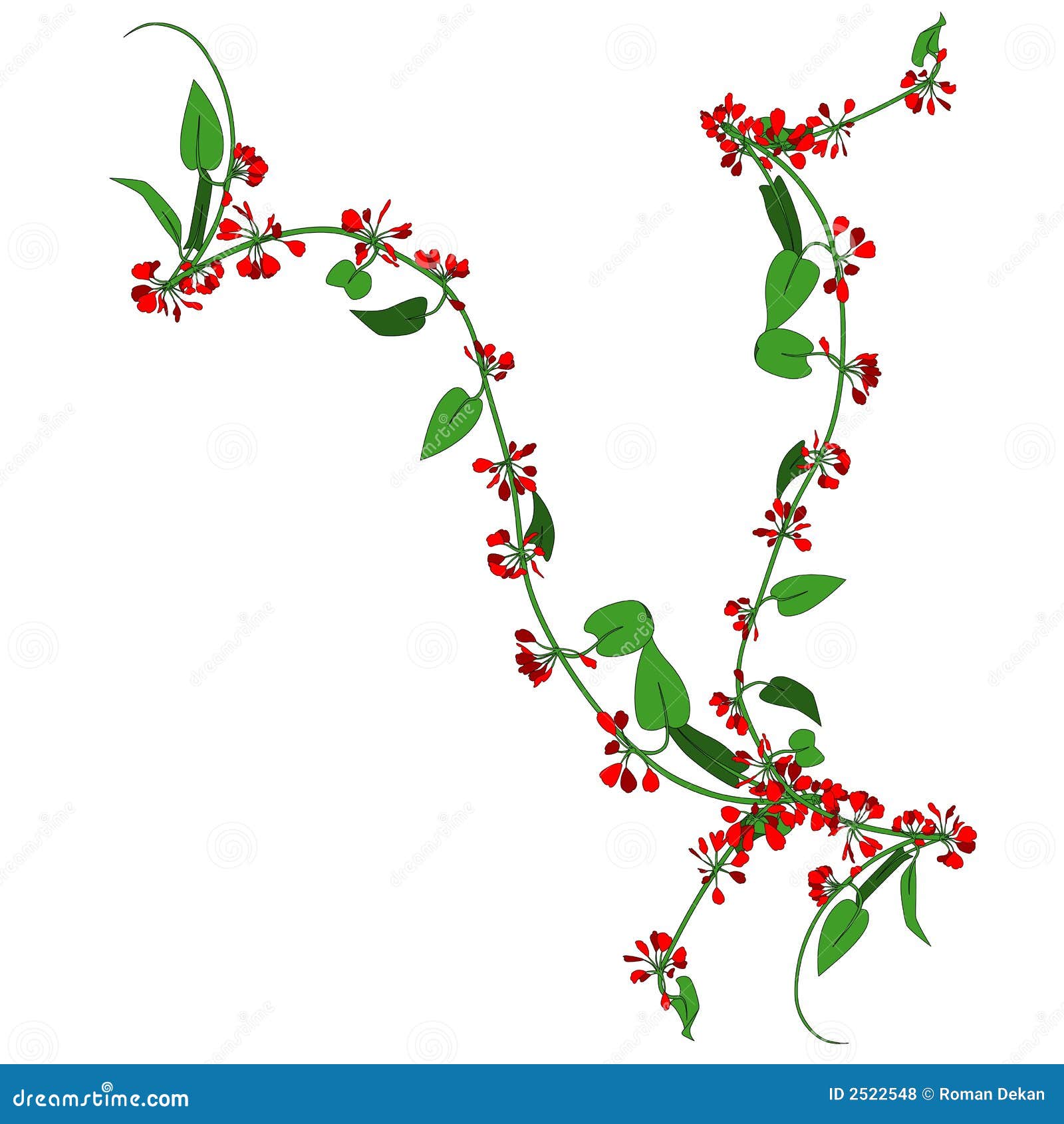 Enredadera 4 ilustración del vector. Ilustración de floral - 2522548