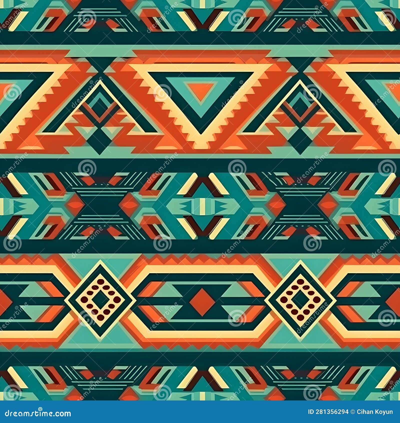 Enrich Your Designs with Seamless Aztec Patterns Stock Illustration ...