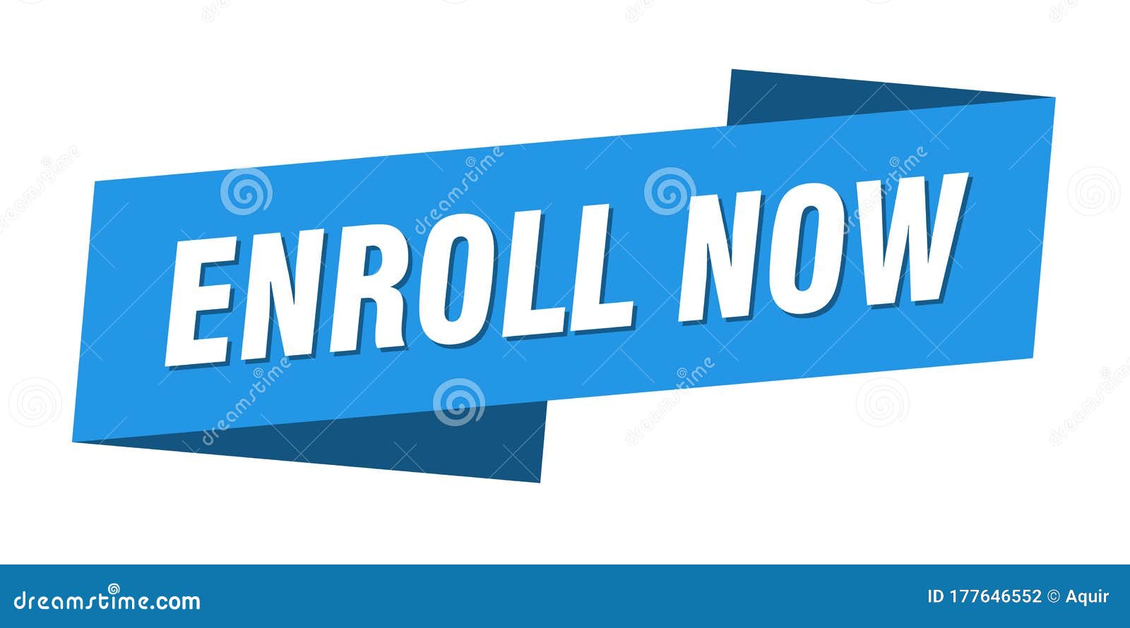 Enroll Now Banner Template. Enroll Now Ribbon Label Stock Vector ...