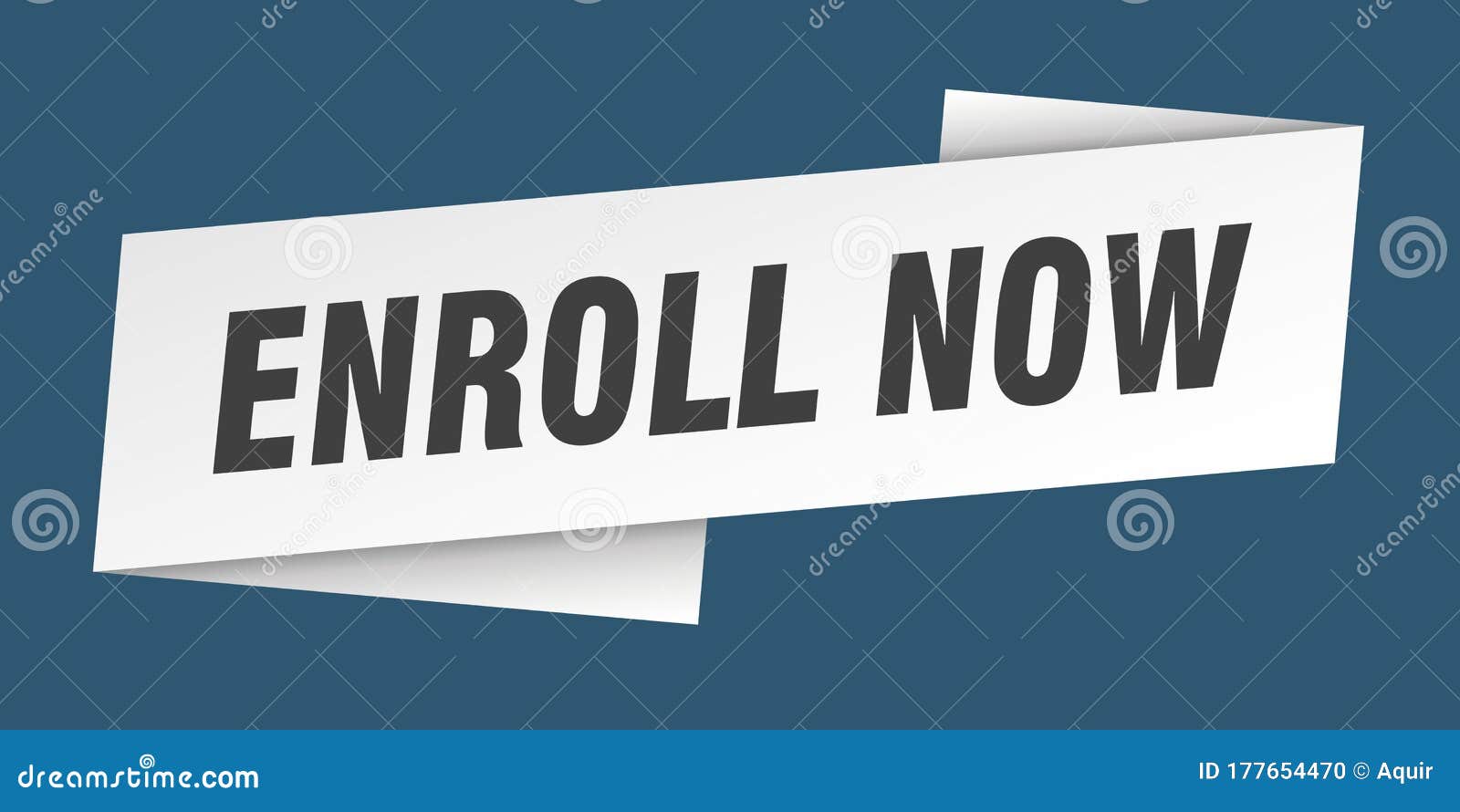 Enroll Now Banner Template. Enroll Now Ribbon Label Stock Vector ...