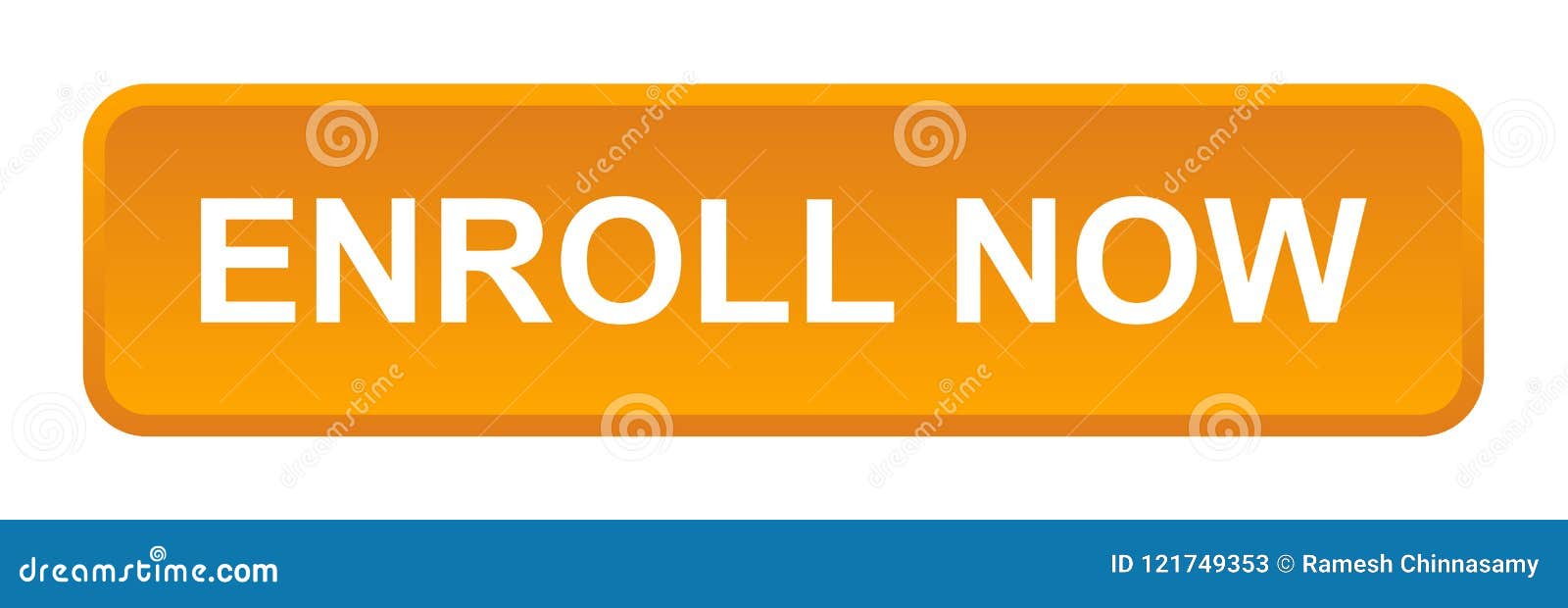 Enroll now button stock vector. Illustration of background - 121749353