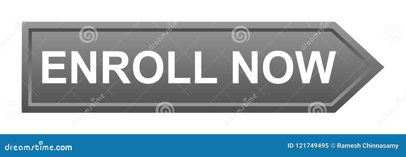 Enroll now button stock vector. Illustration of buttons - 121749495